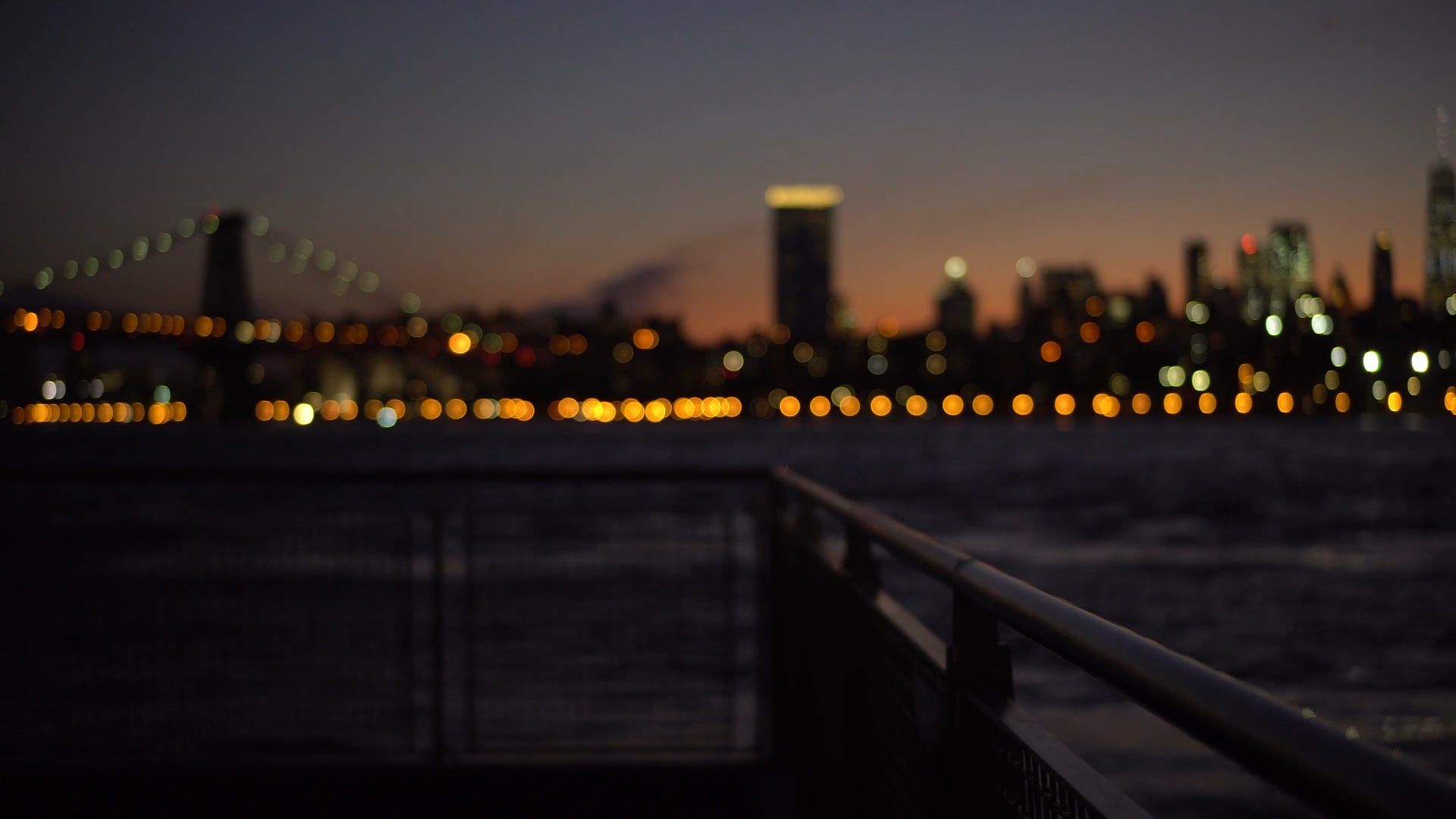 Blurred City Skyline · Free Stock Video
