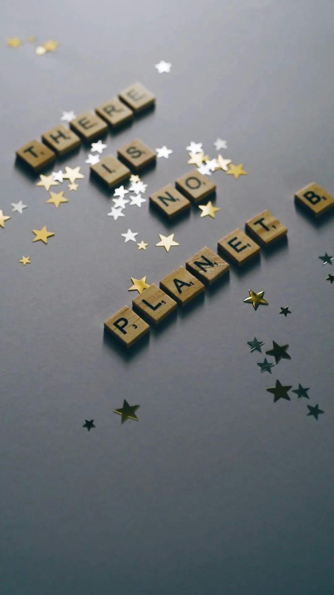 Scrabble Tiles and Star Shaped Glitters on a Surface Free Stock Video ...