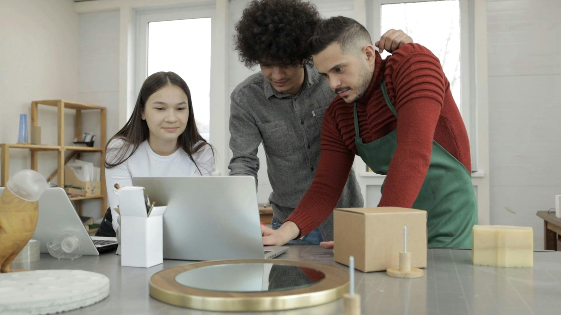 People Looking at the Screen of a Laptop Free Stock Video Footage ...