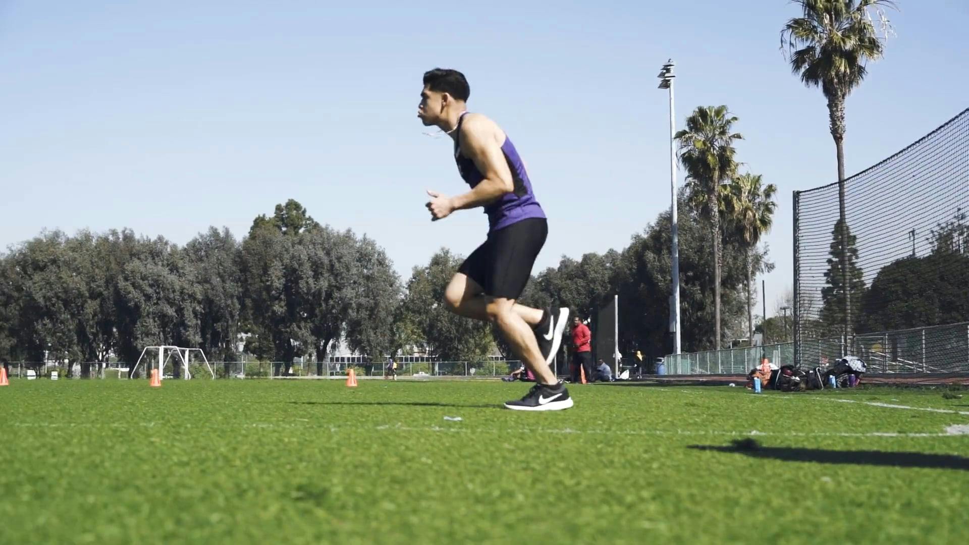 A Man Running in the Soccer Field · Free Stock Video