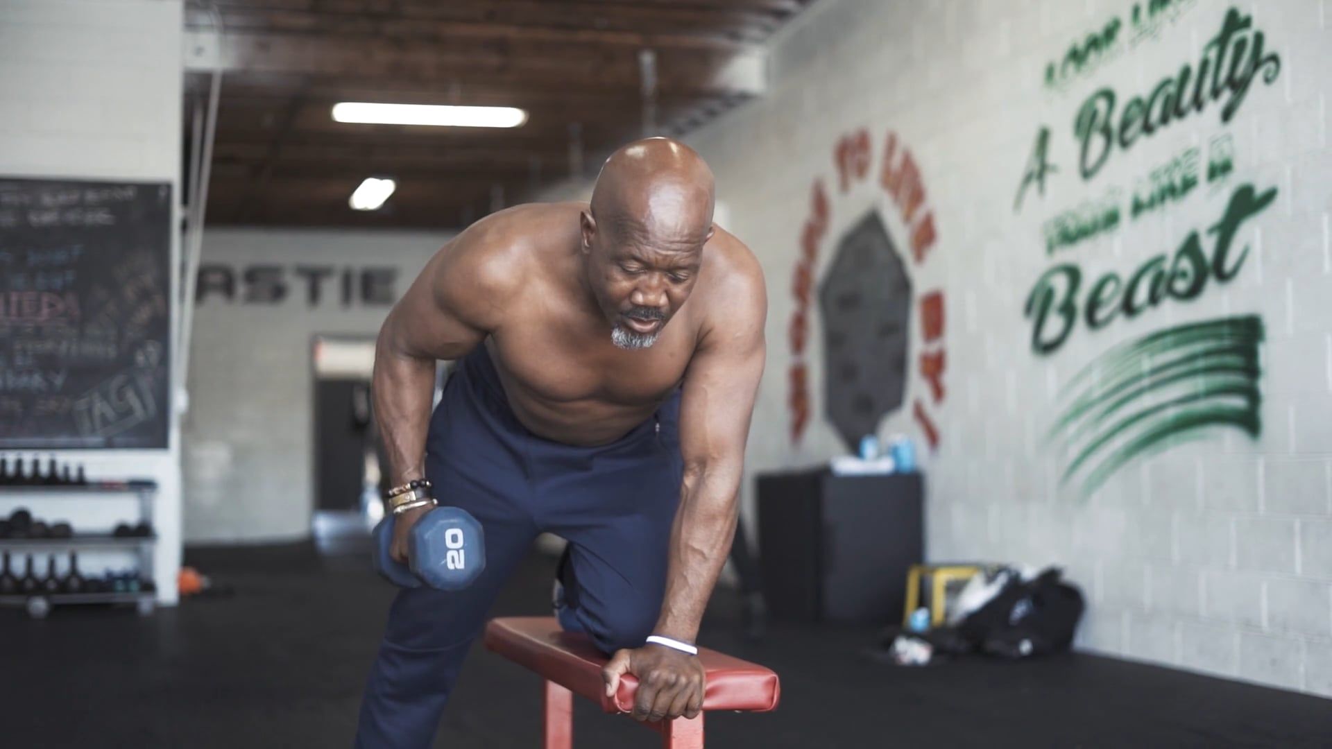 Man Working Out at the Gym · Free Stock Video