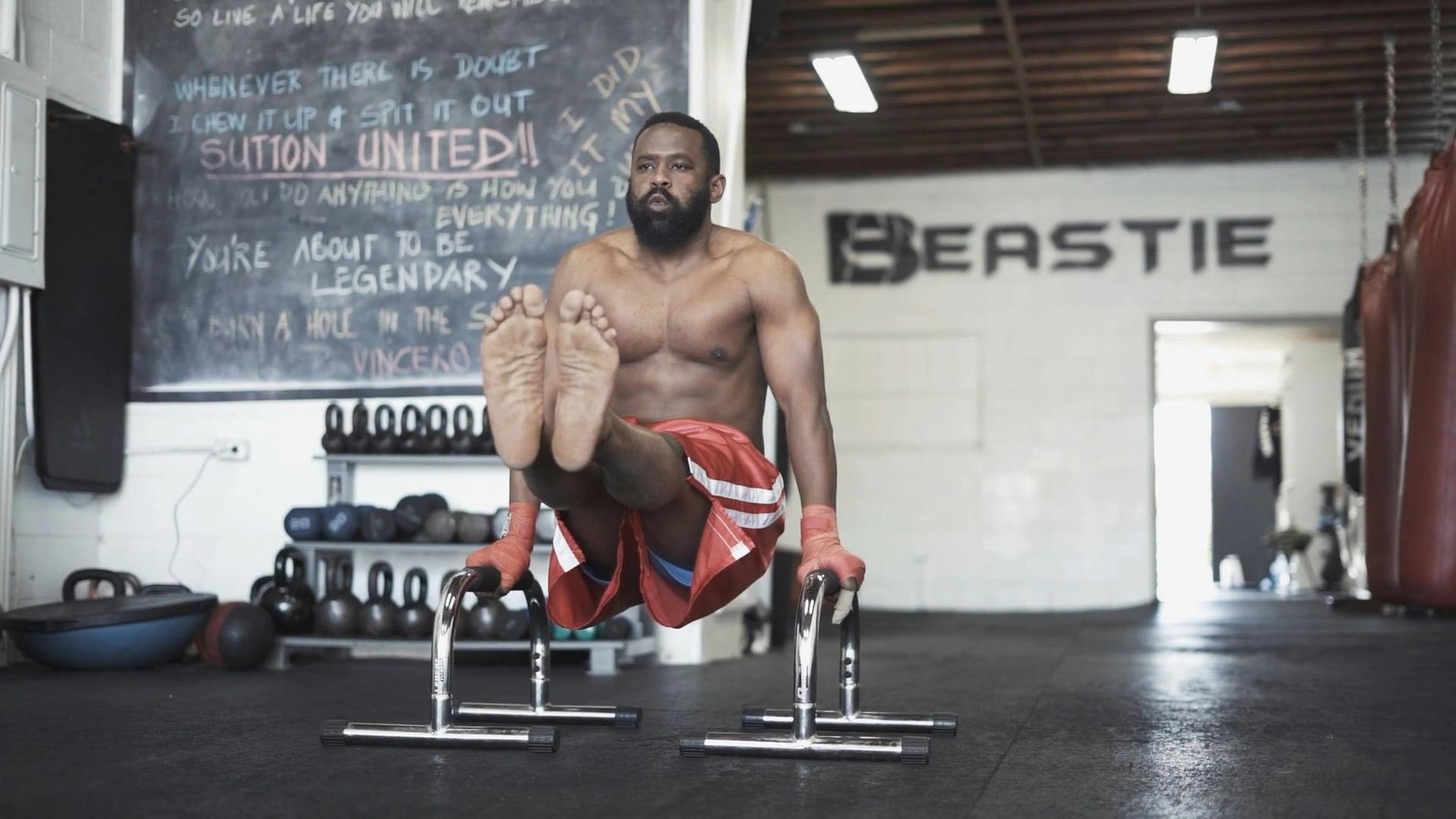 Brawny Man Exercising · Free Stock Video