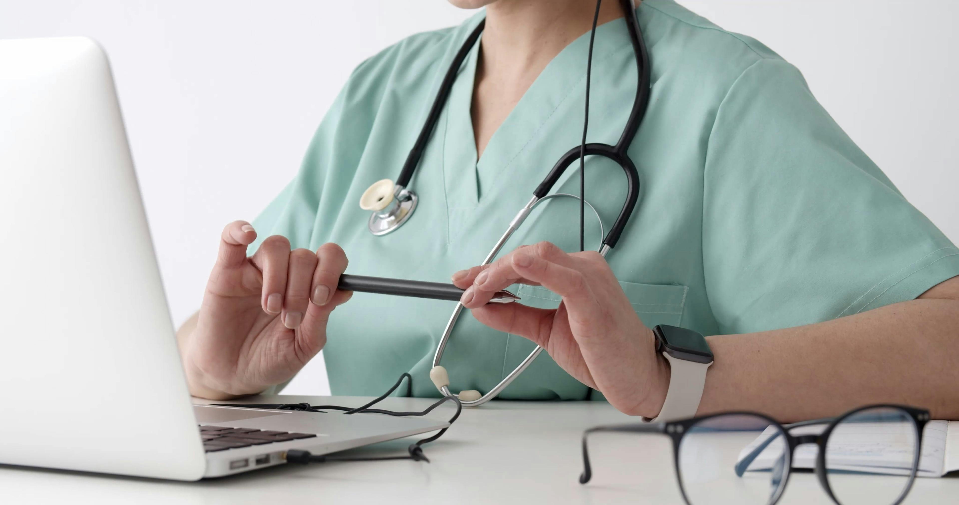 A Female Doctor Giving Online Medical Advice · Free Stock Video