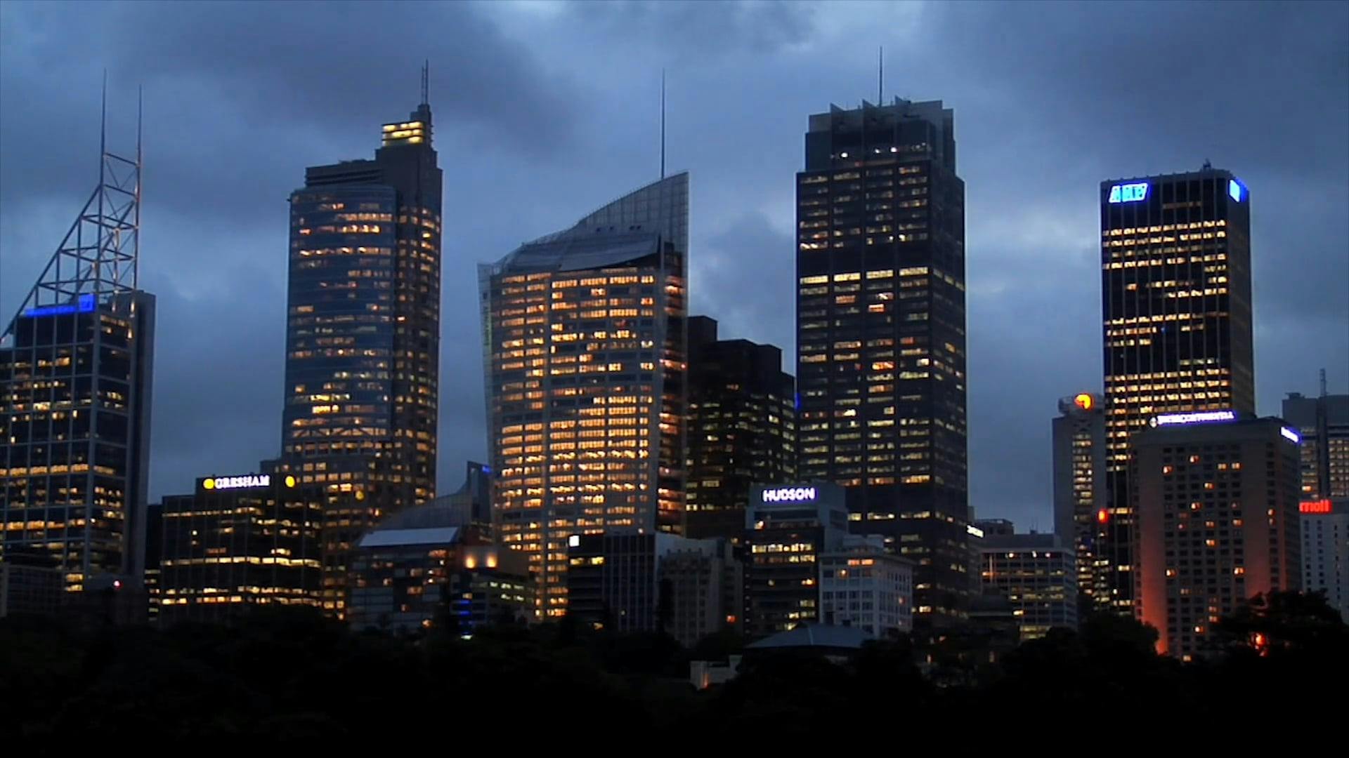 Exterior Design Of A Modern High Rise Buildings Free Stock Video ...