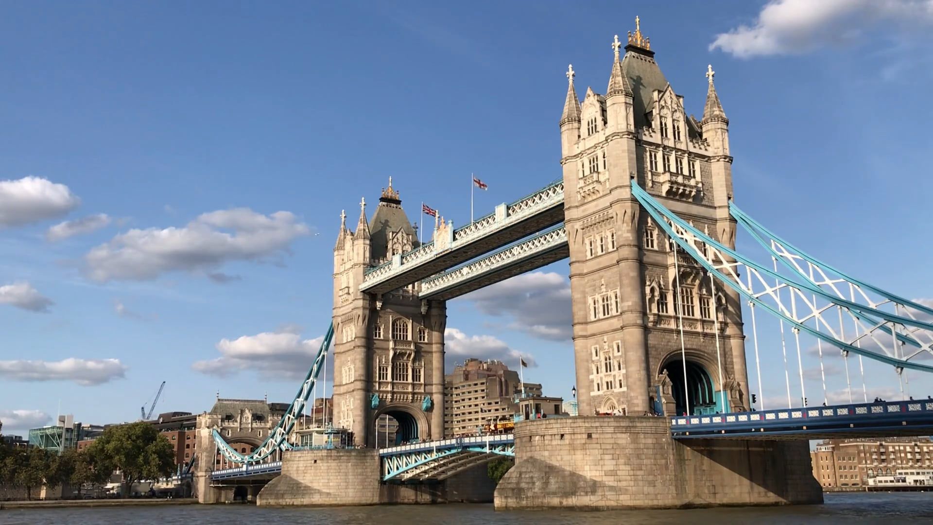 A Beautiful Scenery of the Tower Bridge of London Free Stock Video ...