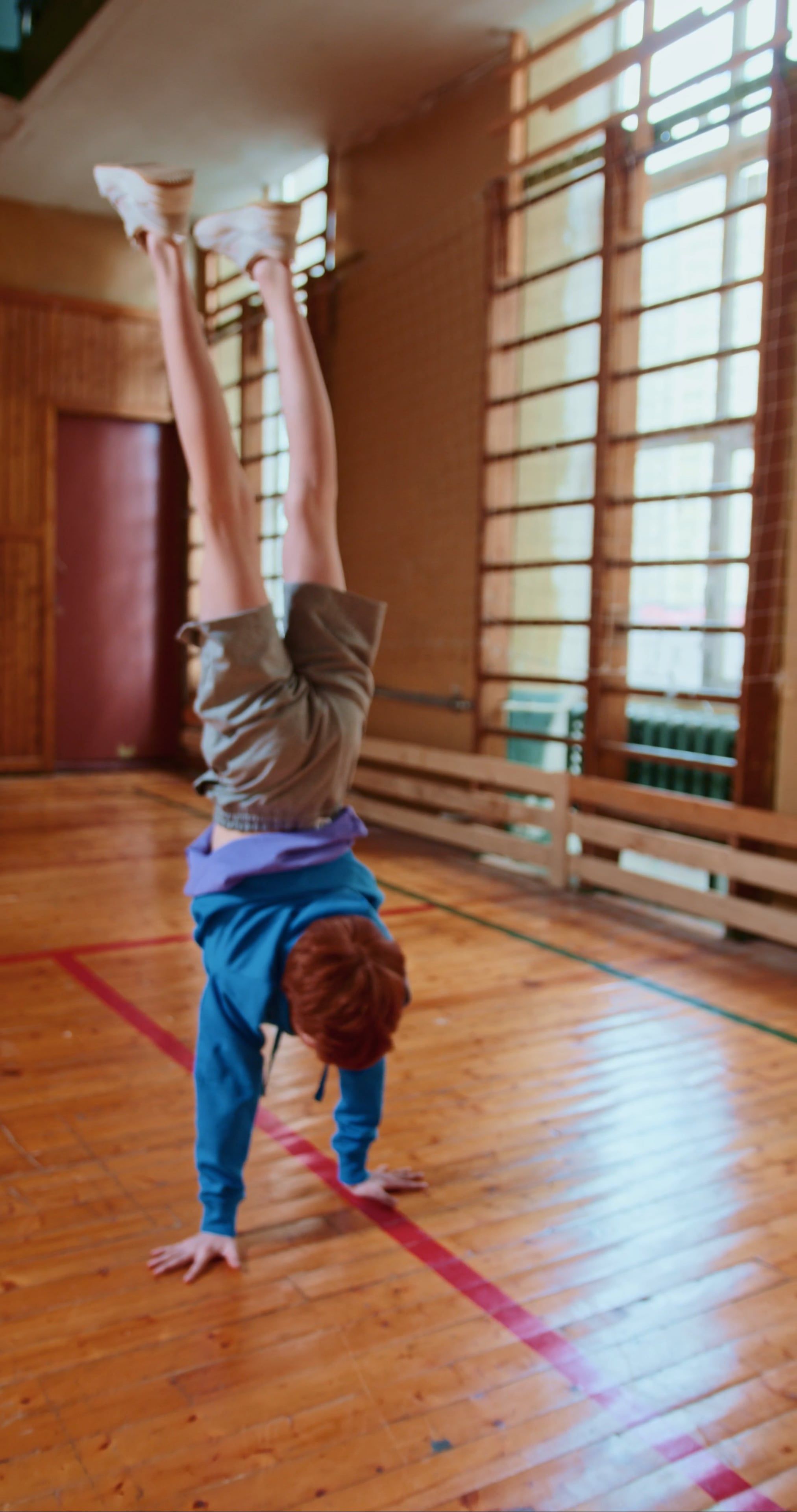 A Boy Doing a Handstand Walk Free Stock Video Footage, Royalty-Free 4K ...