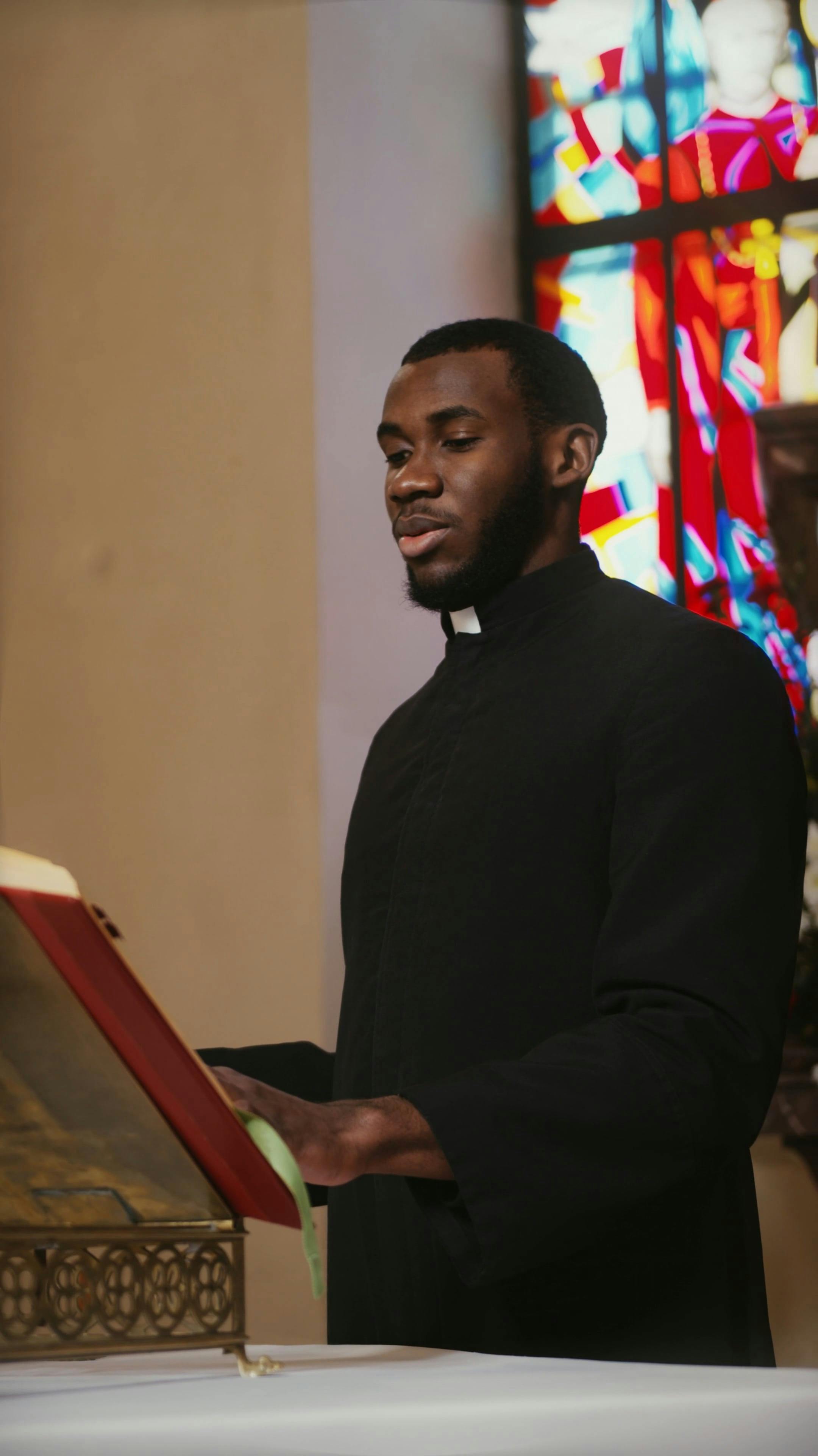 A Priest Delivering His Homily Free Stock Video Footage, Royalty-Free ...