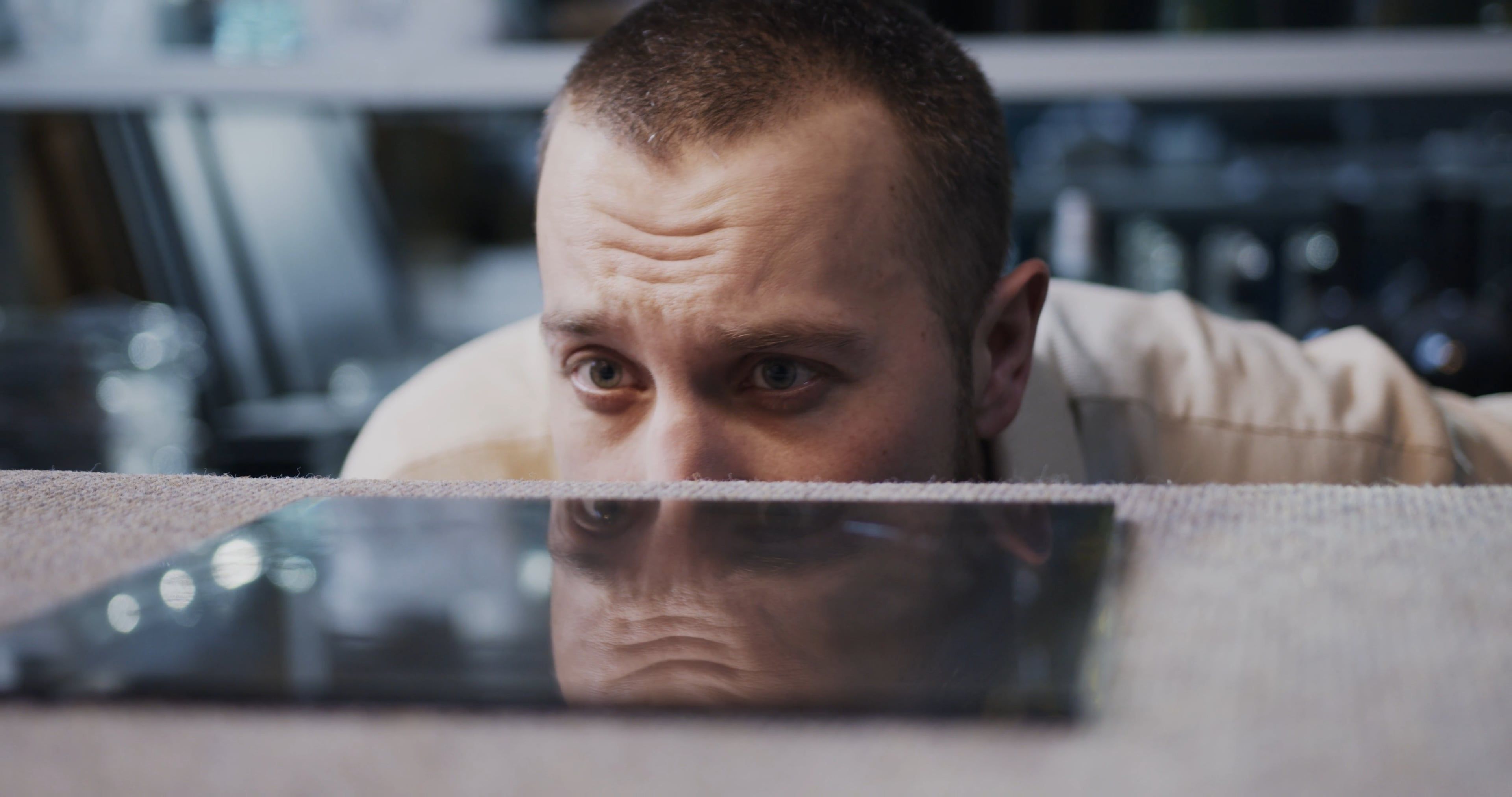 A Man Looking at a Glass Free Stock Video Footage, Royalty-Free 4K & HD ...