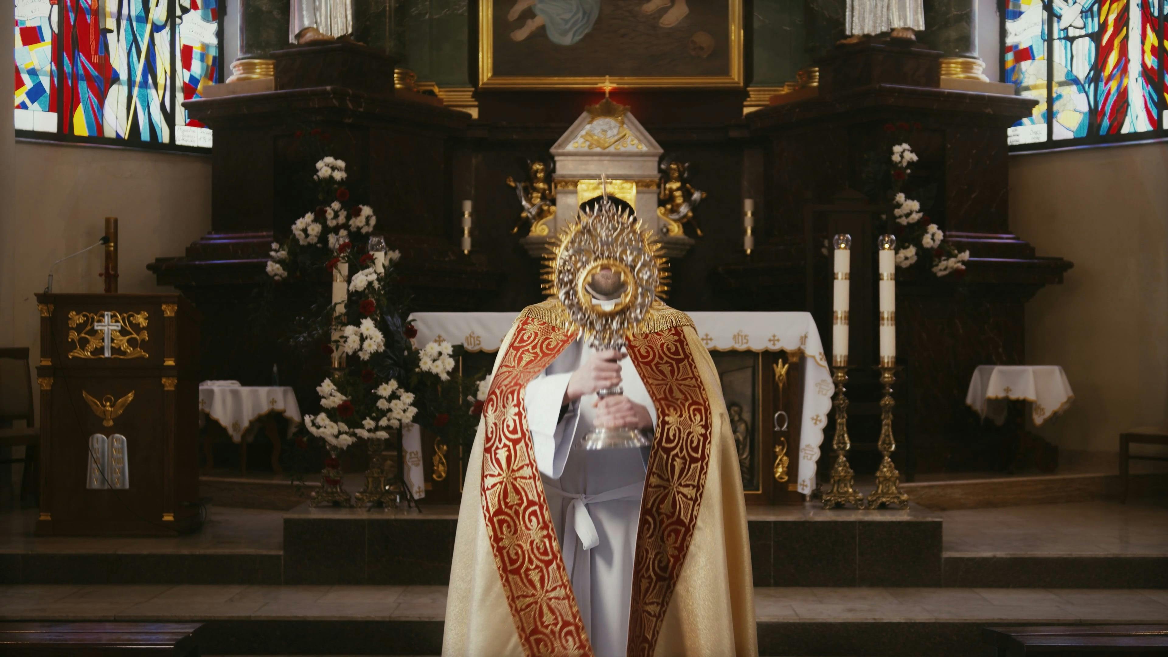 Catholic Father Blessing · Free Stock Video