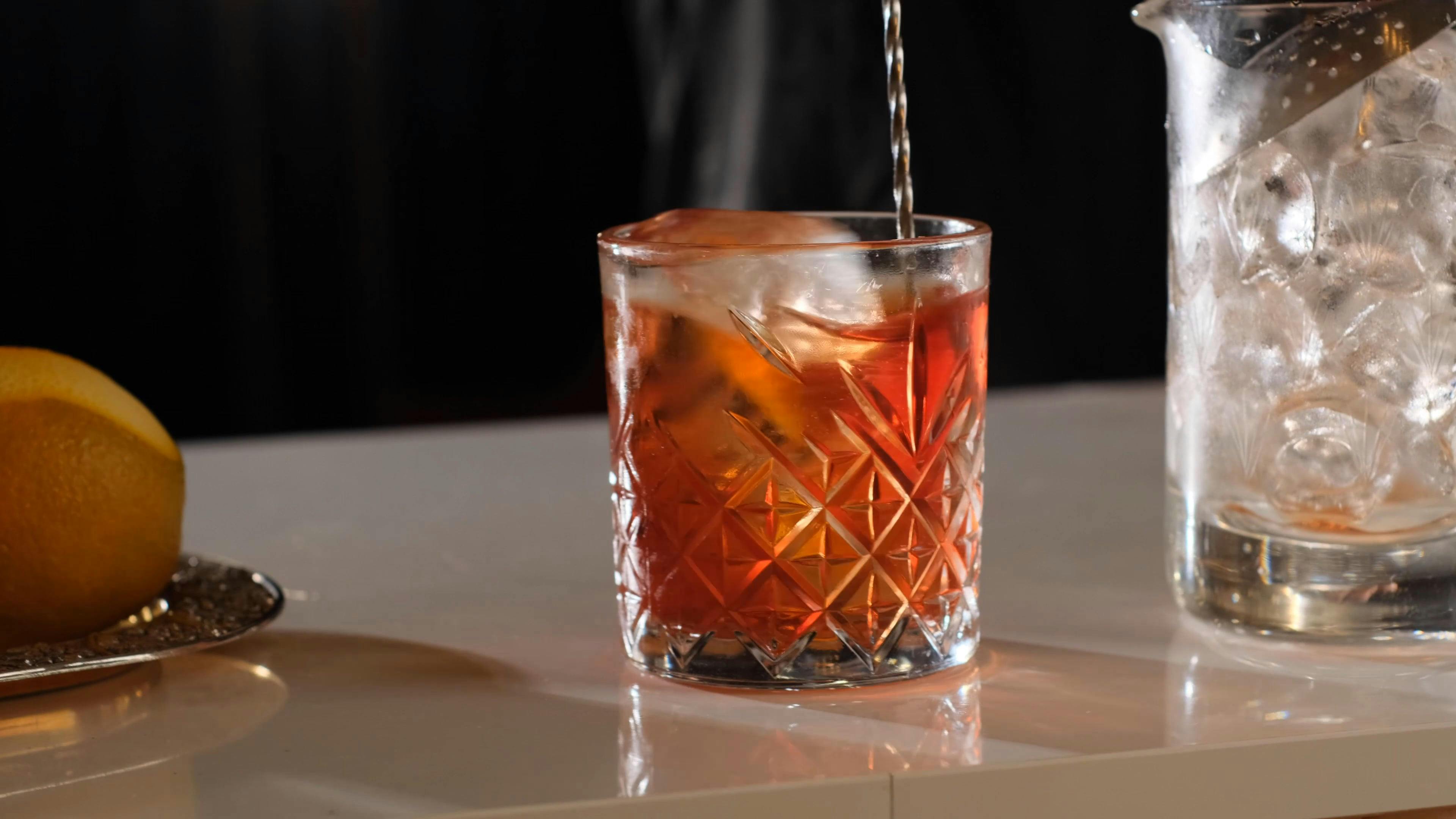 Close-Up View of an Alcoholic Beverage · Free Stock Video