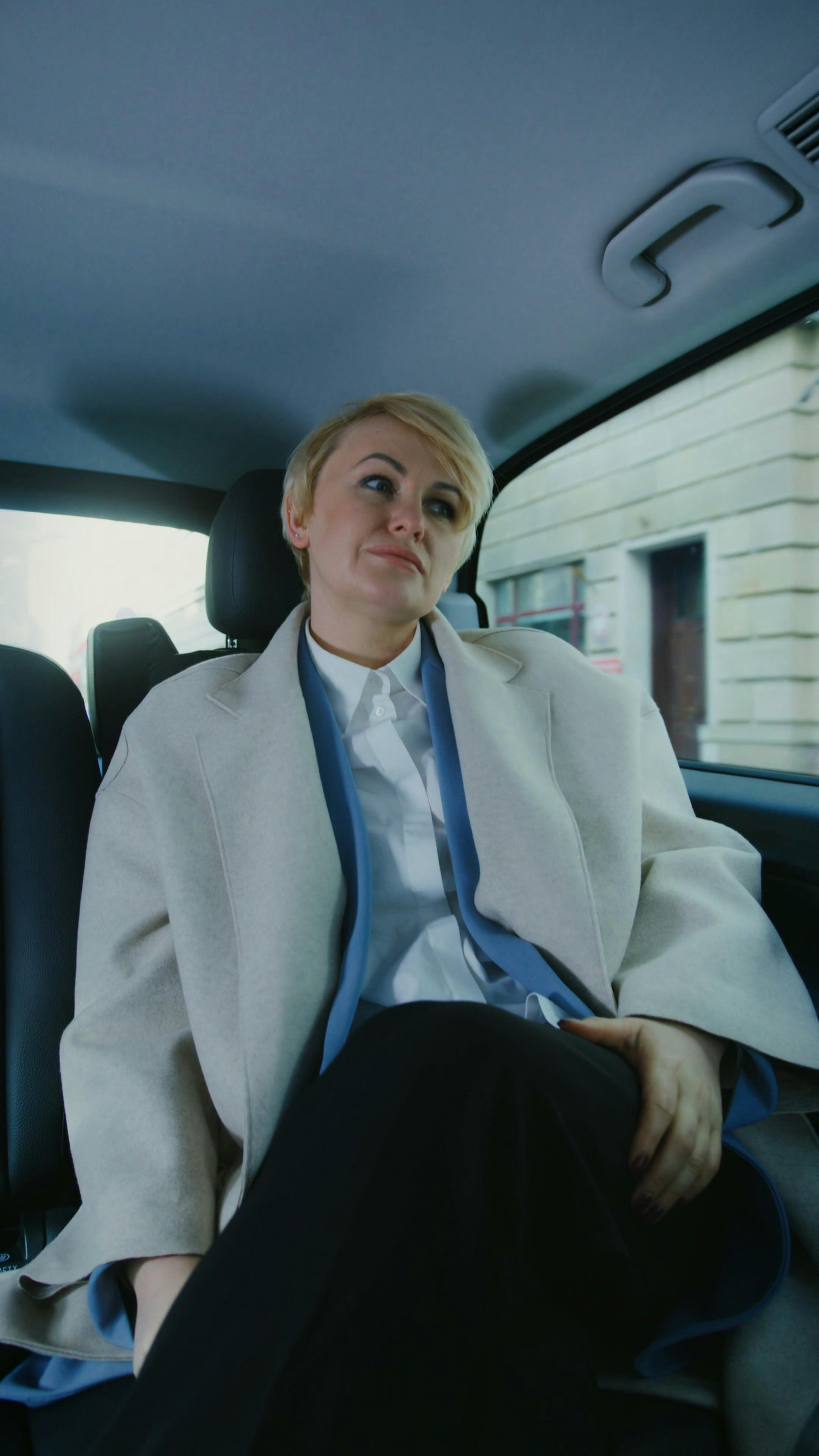 Woman Inside a Moving Car Free Stock Video Footage, Royalty-Free 4K ...