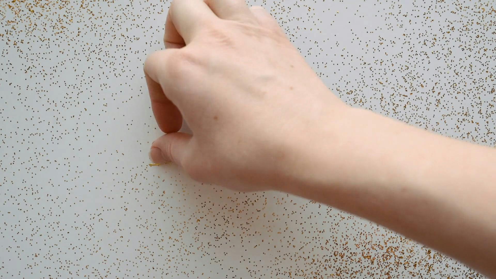 A Person Sticking Gold Letter Stickers Free Stock Video Footage ...