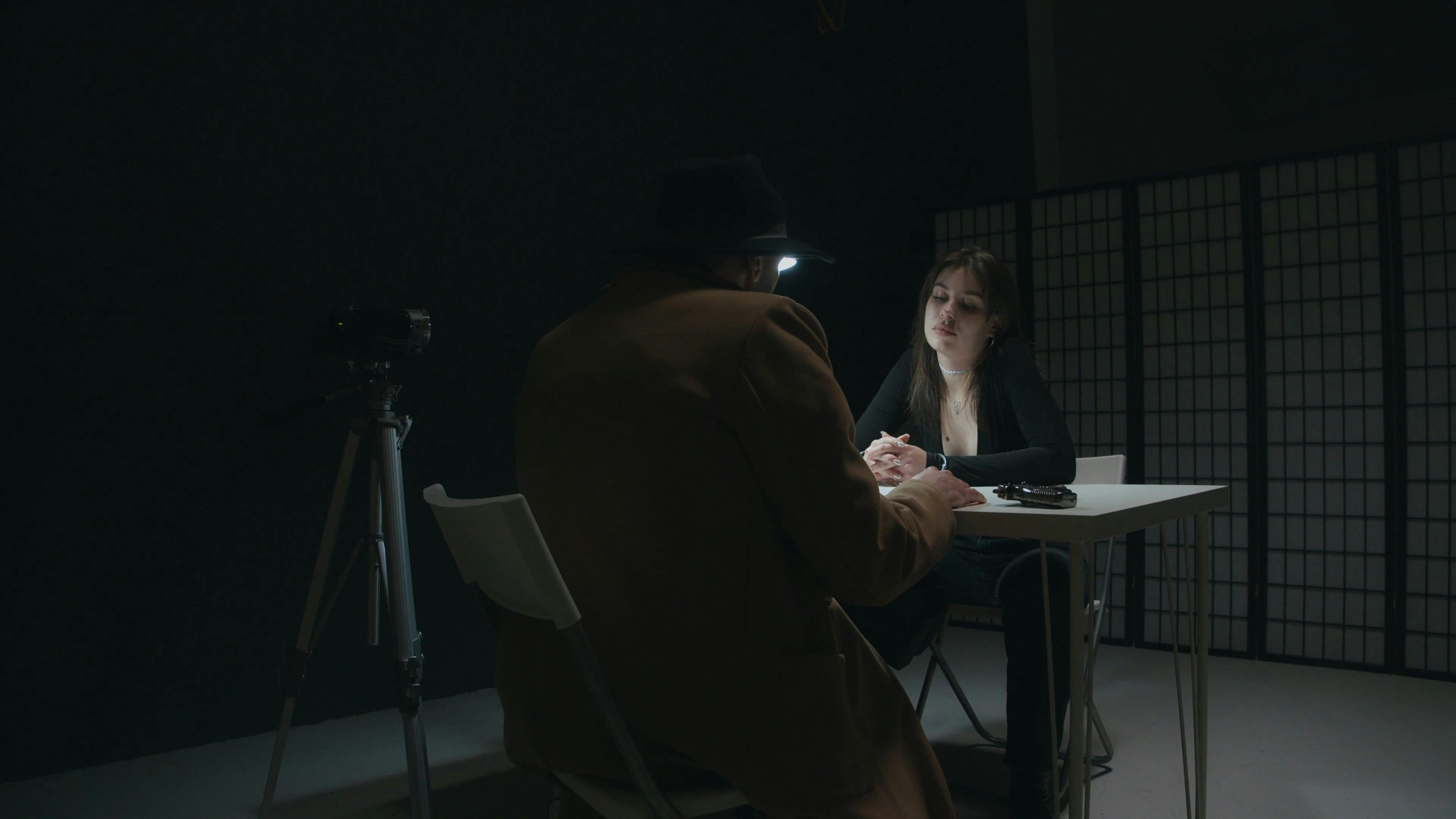 A Detective Talking to a Suspect · Free Stock Video