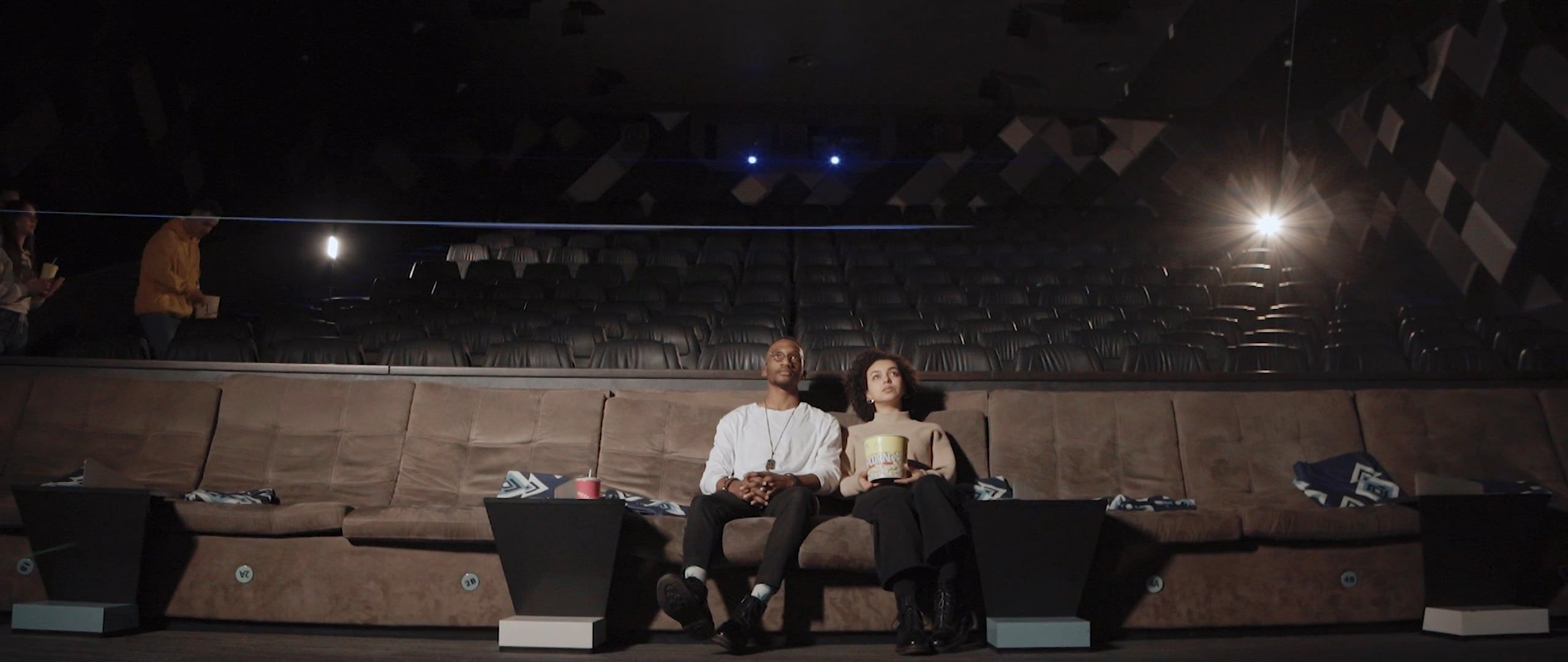 People Walking at the Cinema · Free Stock Video