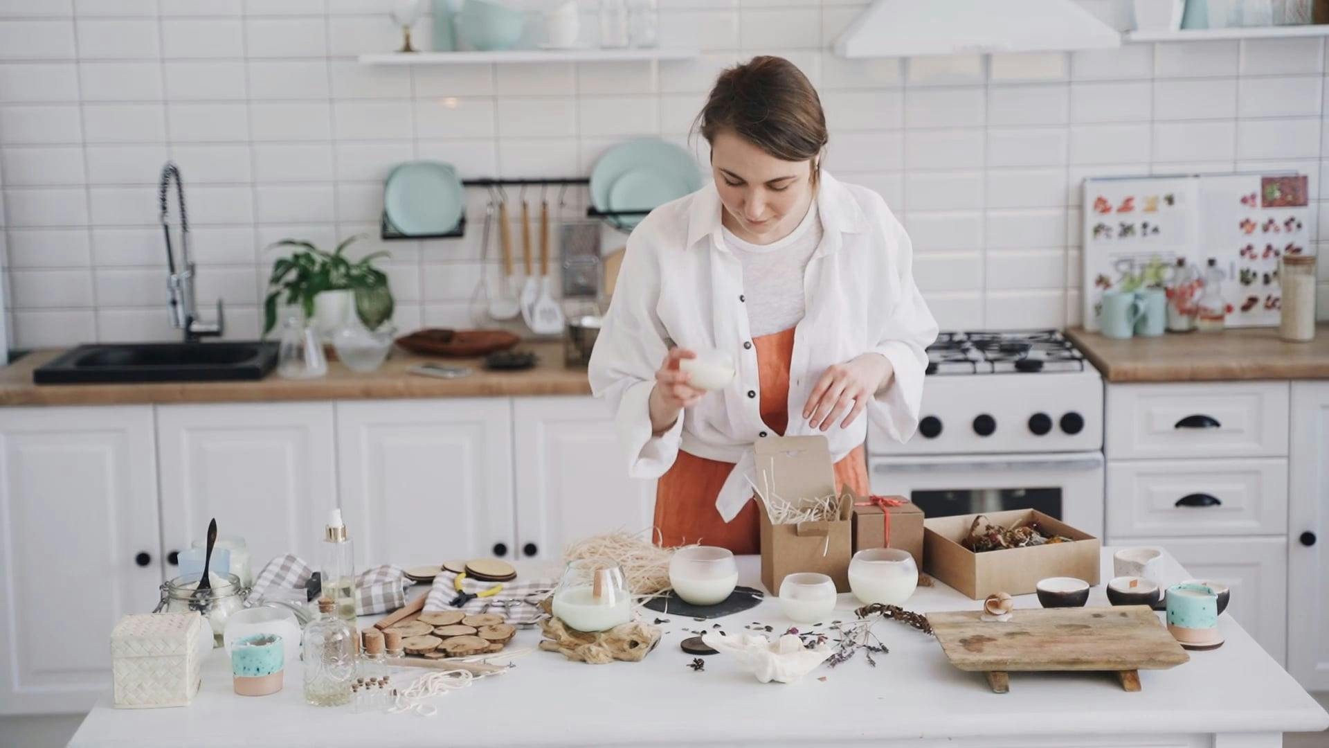 Woman Packing Candles Free Stock Video Footage, Royalty-Free 4K & HD ...