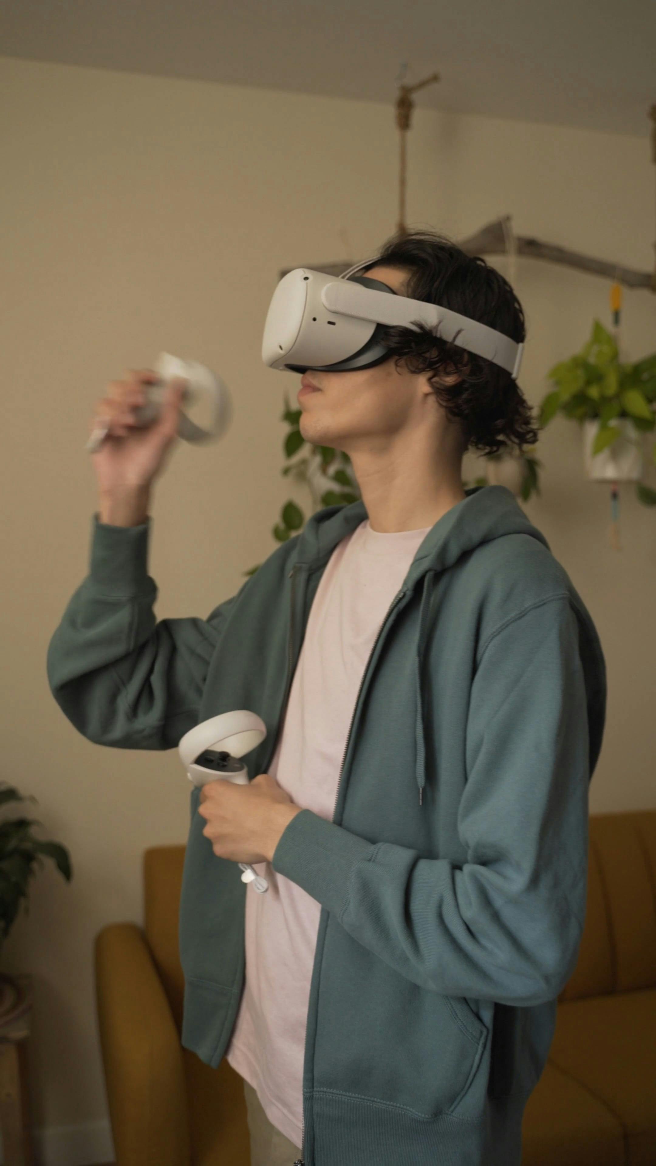 A Man Playing VR Games · Free Stock Video