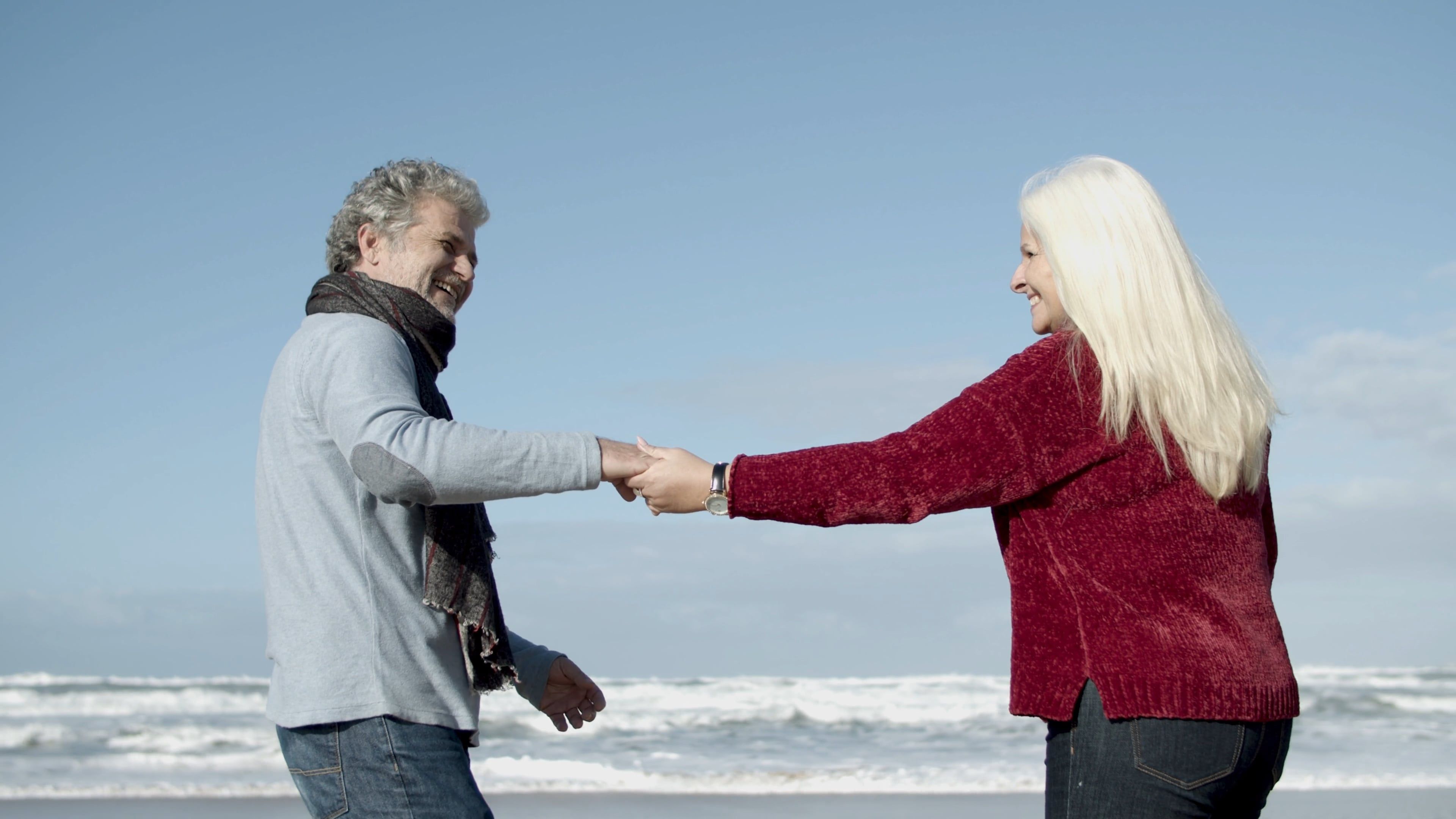 A Romantic Couple by the Beach · Free Stock Video