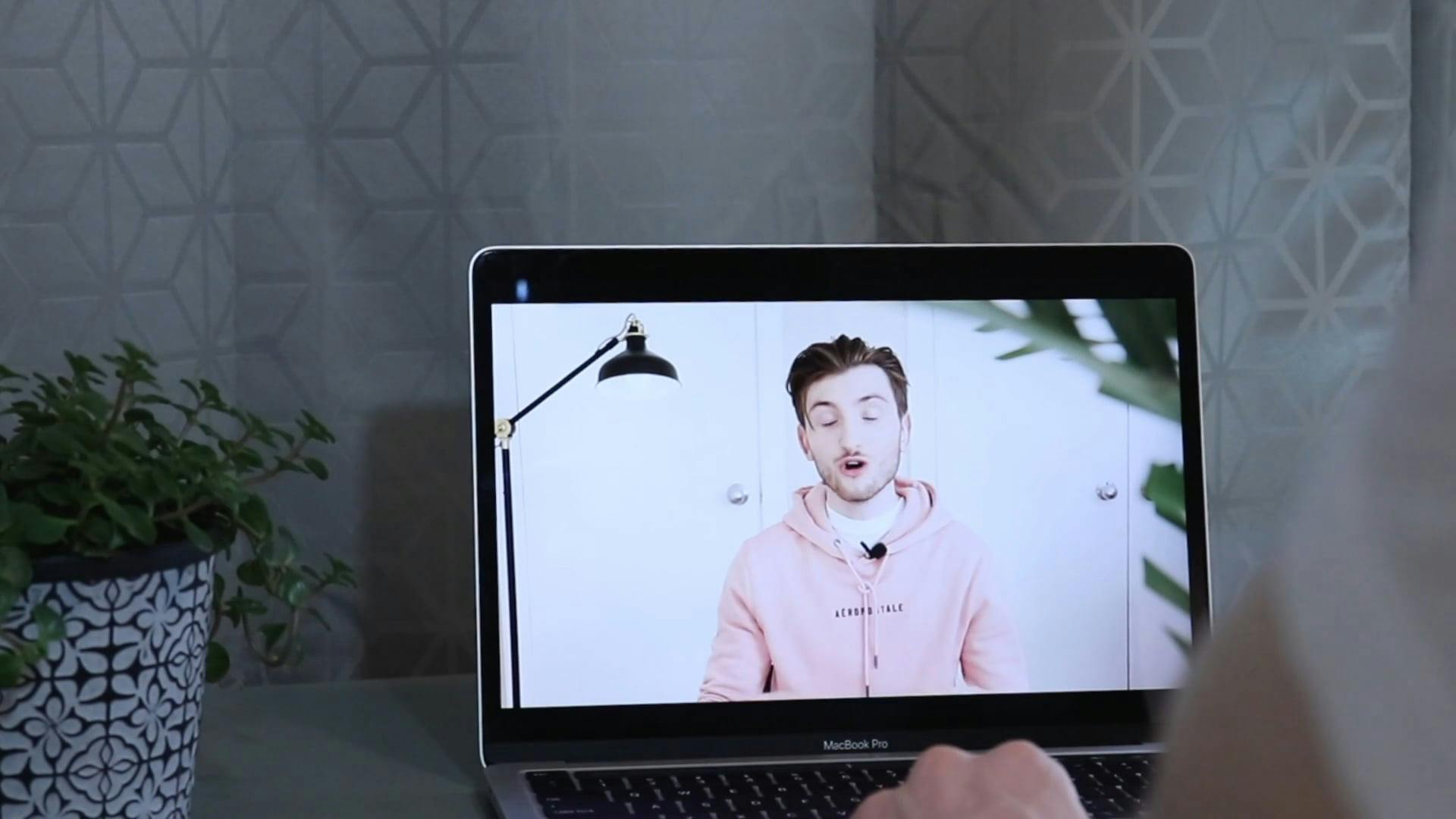 A Person Watching Video on a Laptop Free Stock Video Footage, Royalty ...