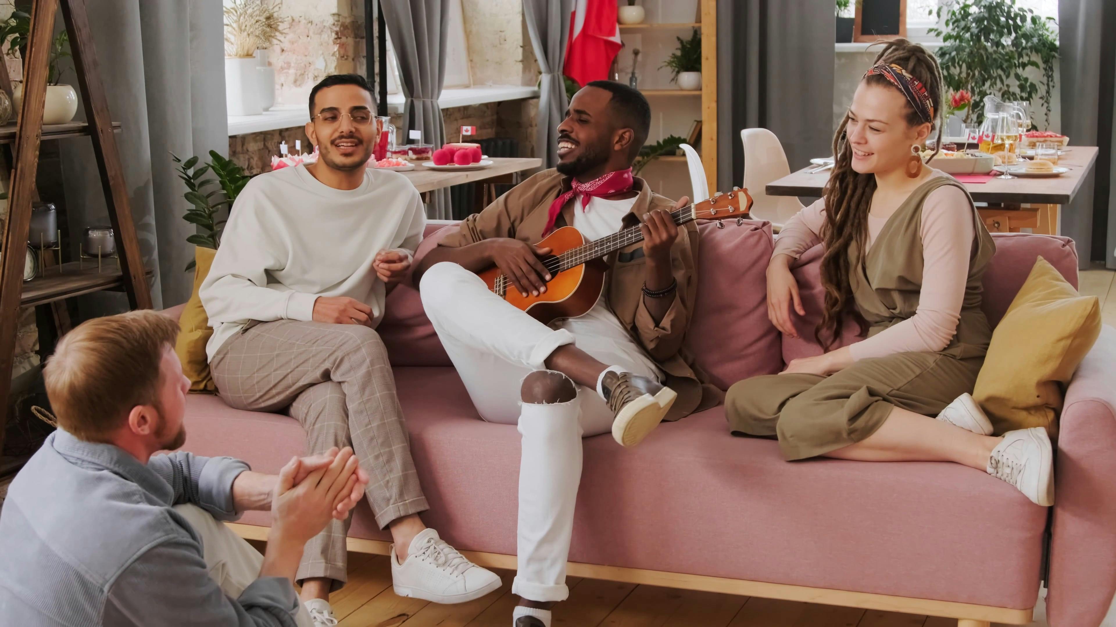 People Singing on the Couch Free Stock Video Footage, Royalty-Free 4K ...