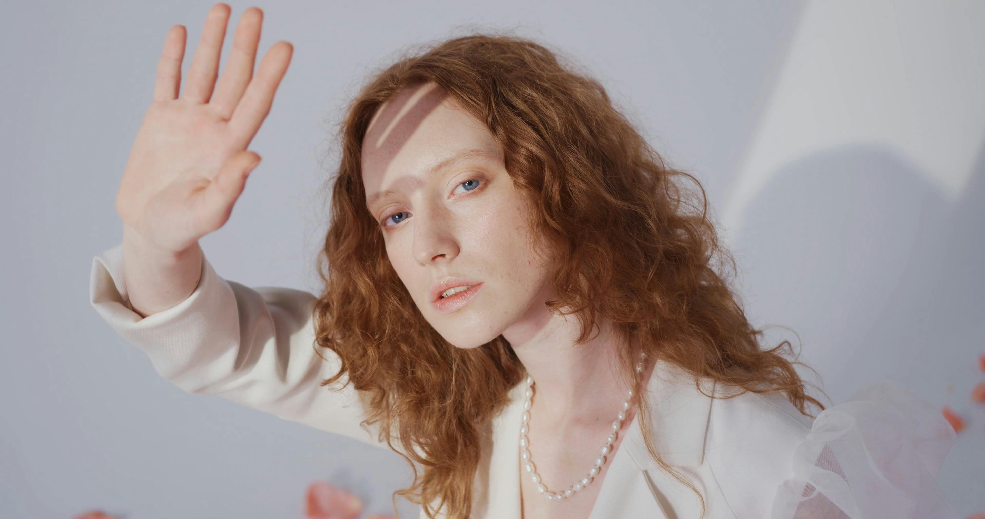 Woman Blocking the Sun Rays Free Stock Video Footage, Royalty-Free 4K ...