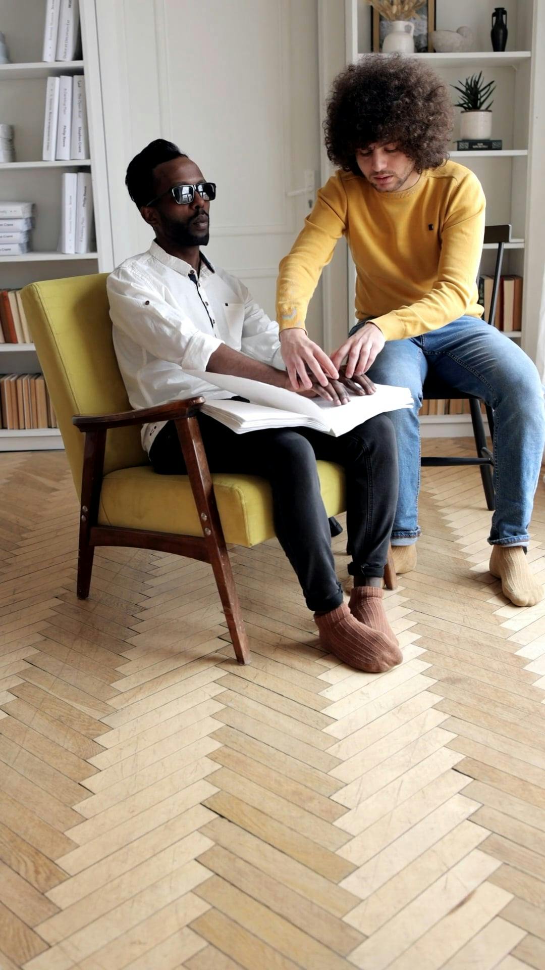 A Blind Person using a Braille Book Free Stock Video Footage, Royalty ...