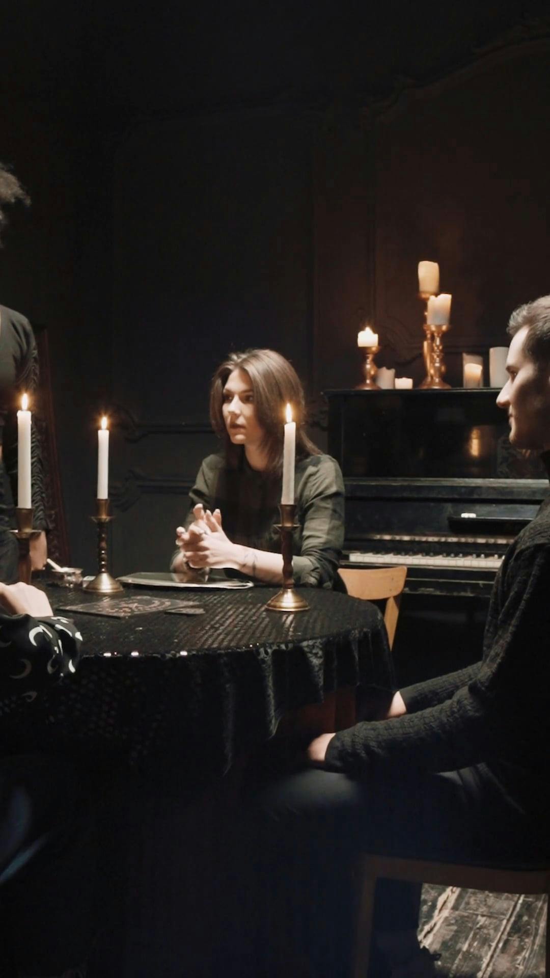 Woman Hypnotizing People Using a Necklace Free Stock Video Footage ...