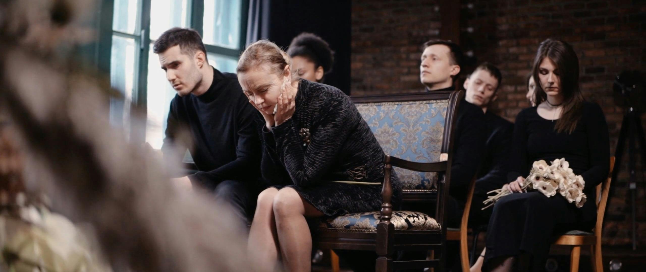 Family Grieving In A Funeral Free Stock Video Footage, Royalty-Free 4K ...