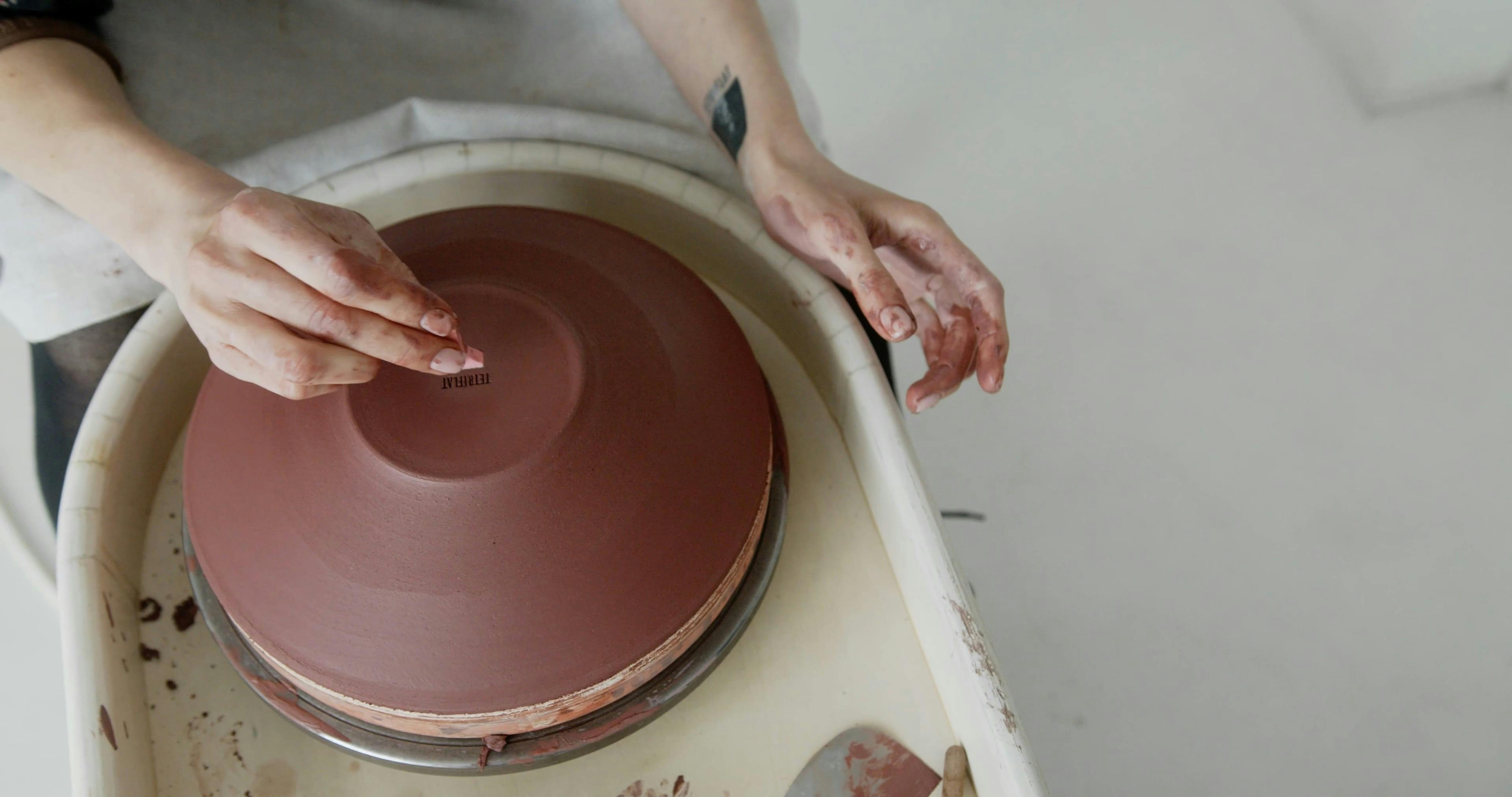 A Person Making a Ceramic Bowl Free Stock Video Footage, Royalty-Free ...