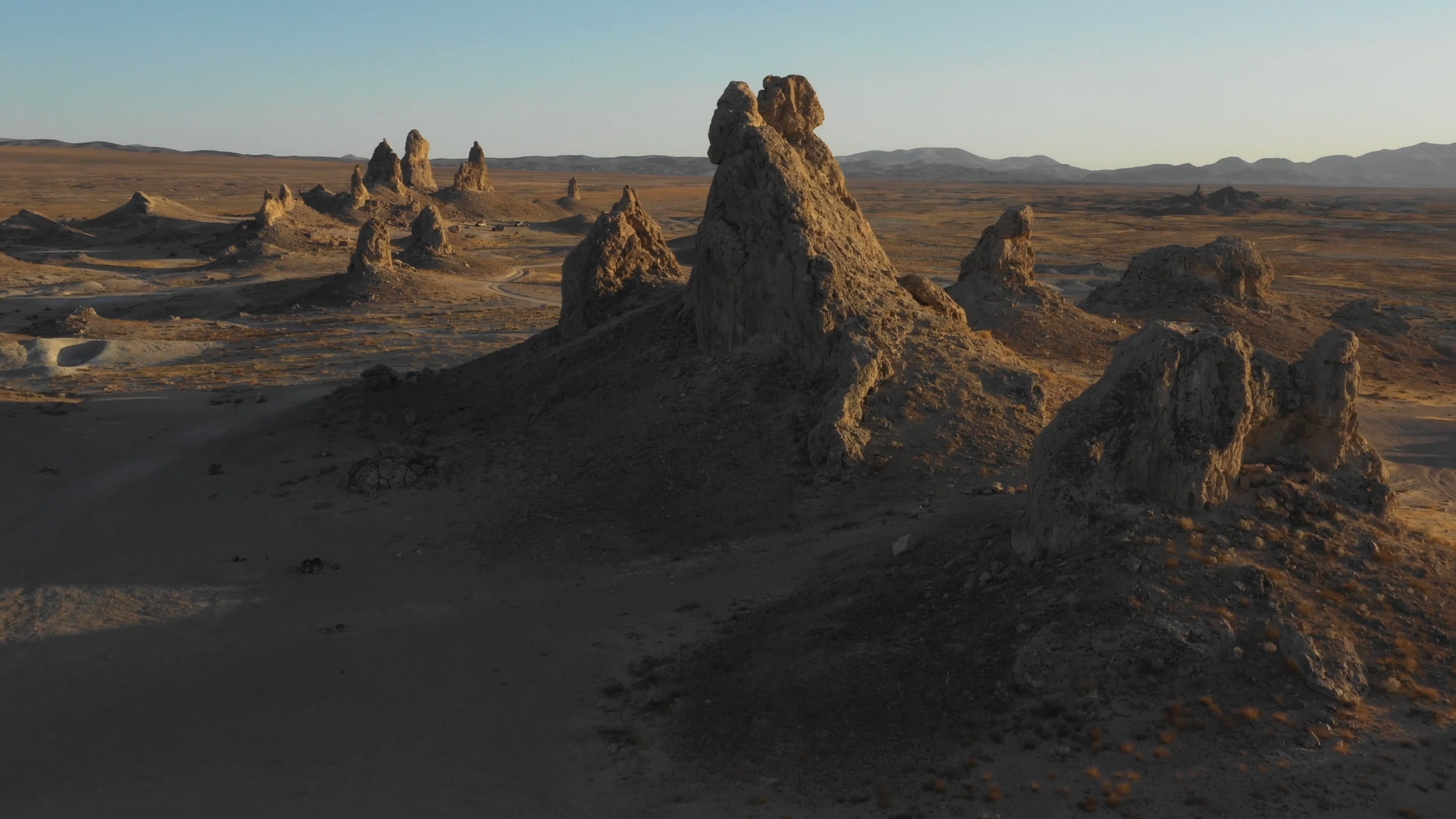 Drone Footage of a Desert Valley · Free Stock Video