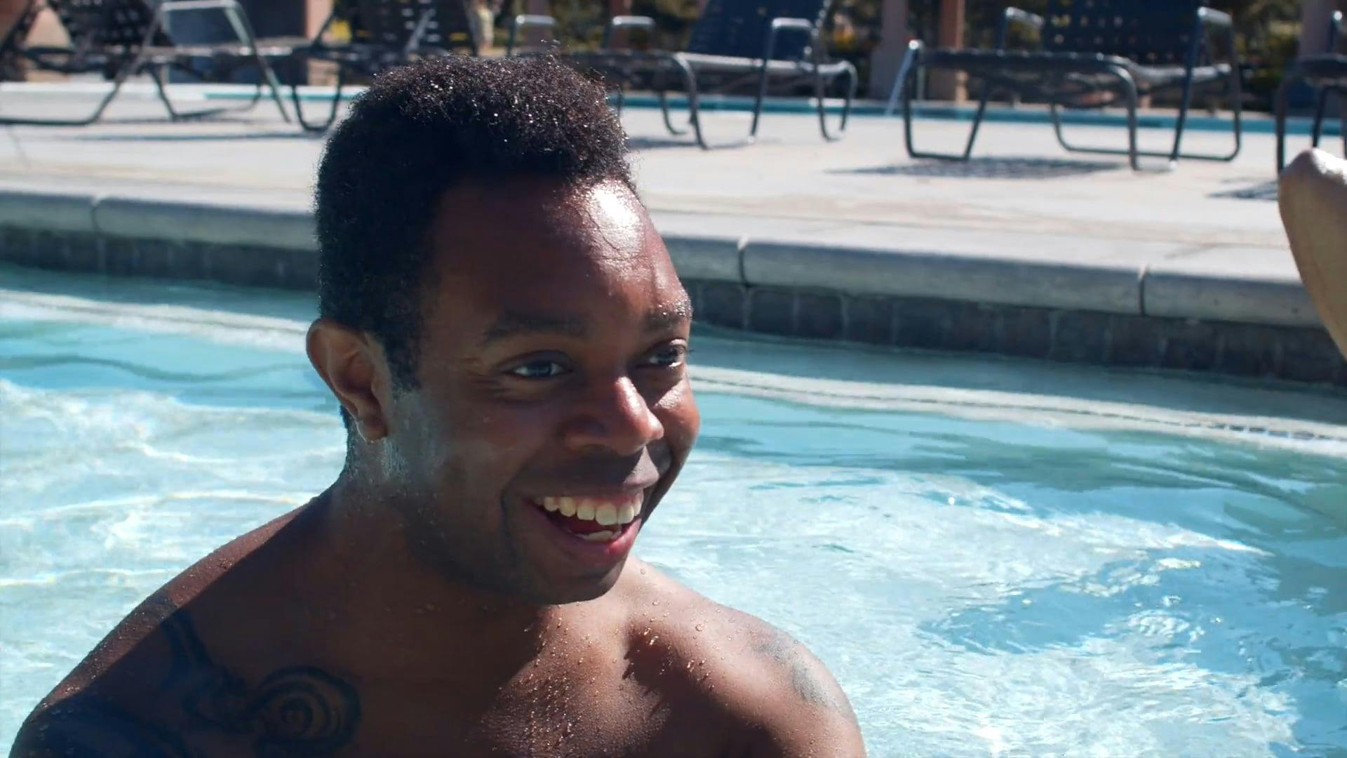 A Man Dipping In The Swimming Pool Free Stock Video Footage, Royalty ...