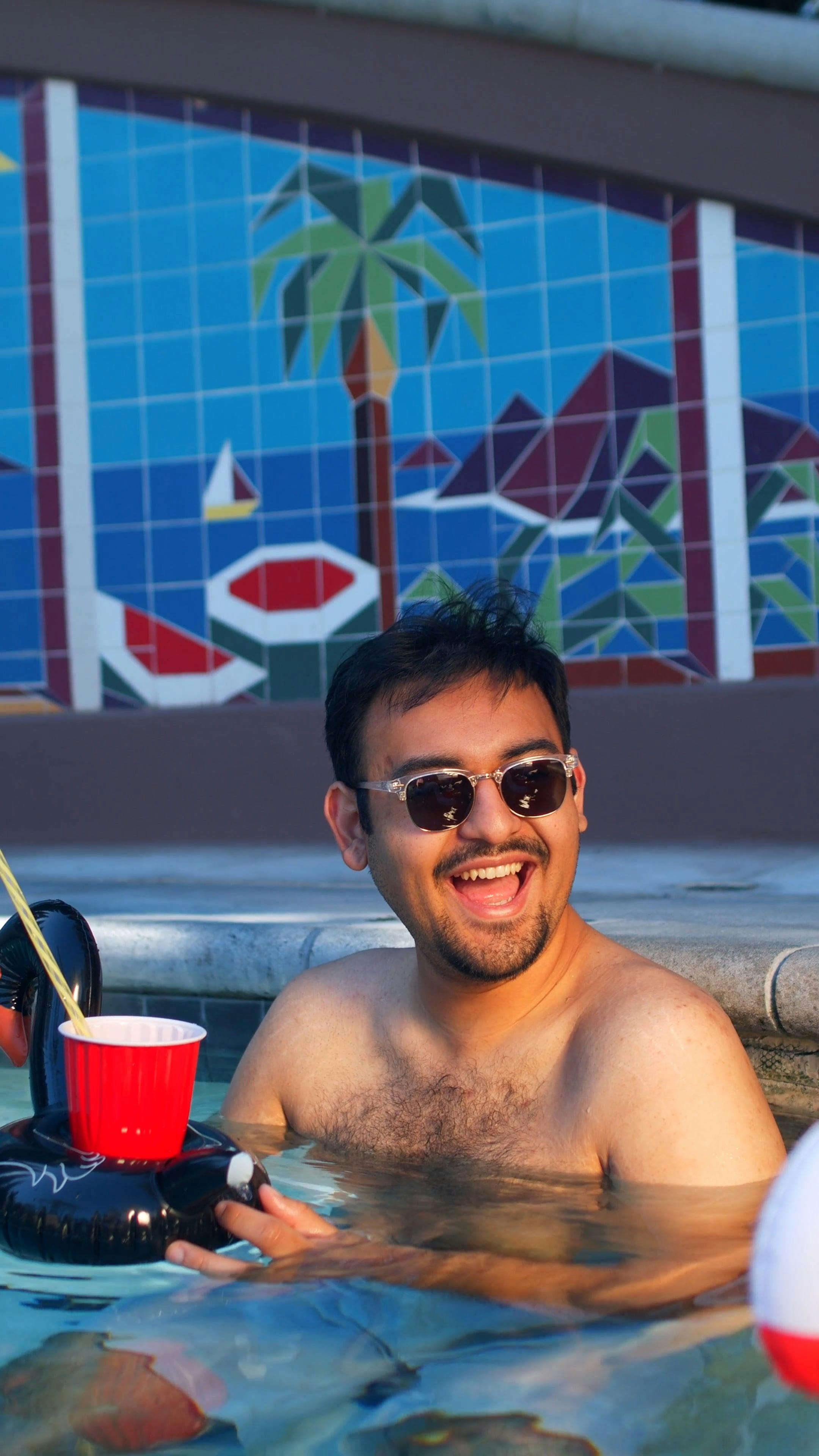 Group Of People Having Fun In A Pool · Free Stock Video