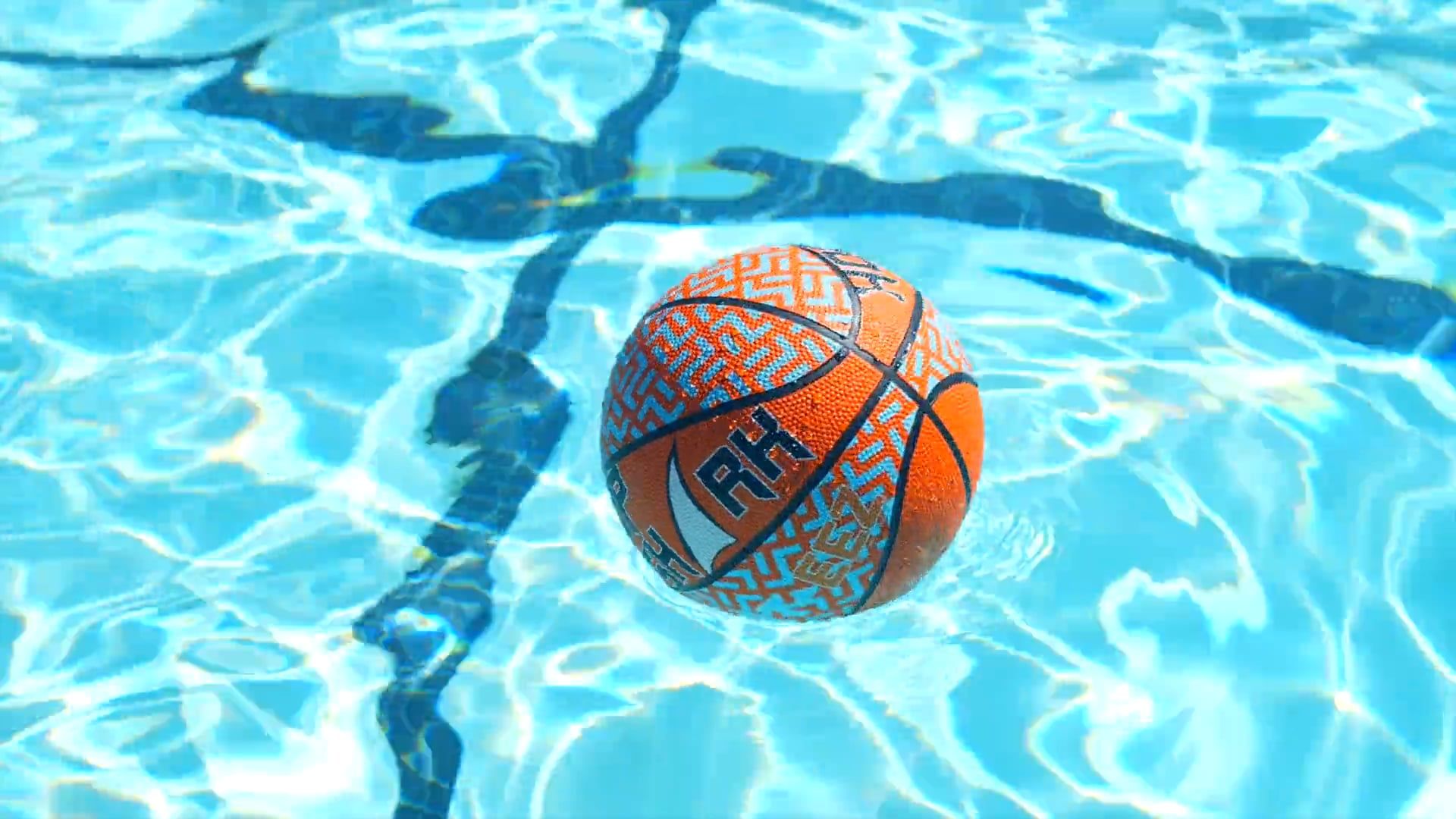 A Basketball Floating In The Swimming Pool Free Stock Video Footage ...