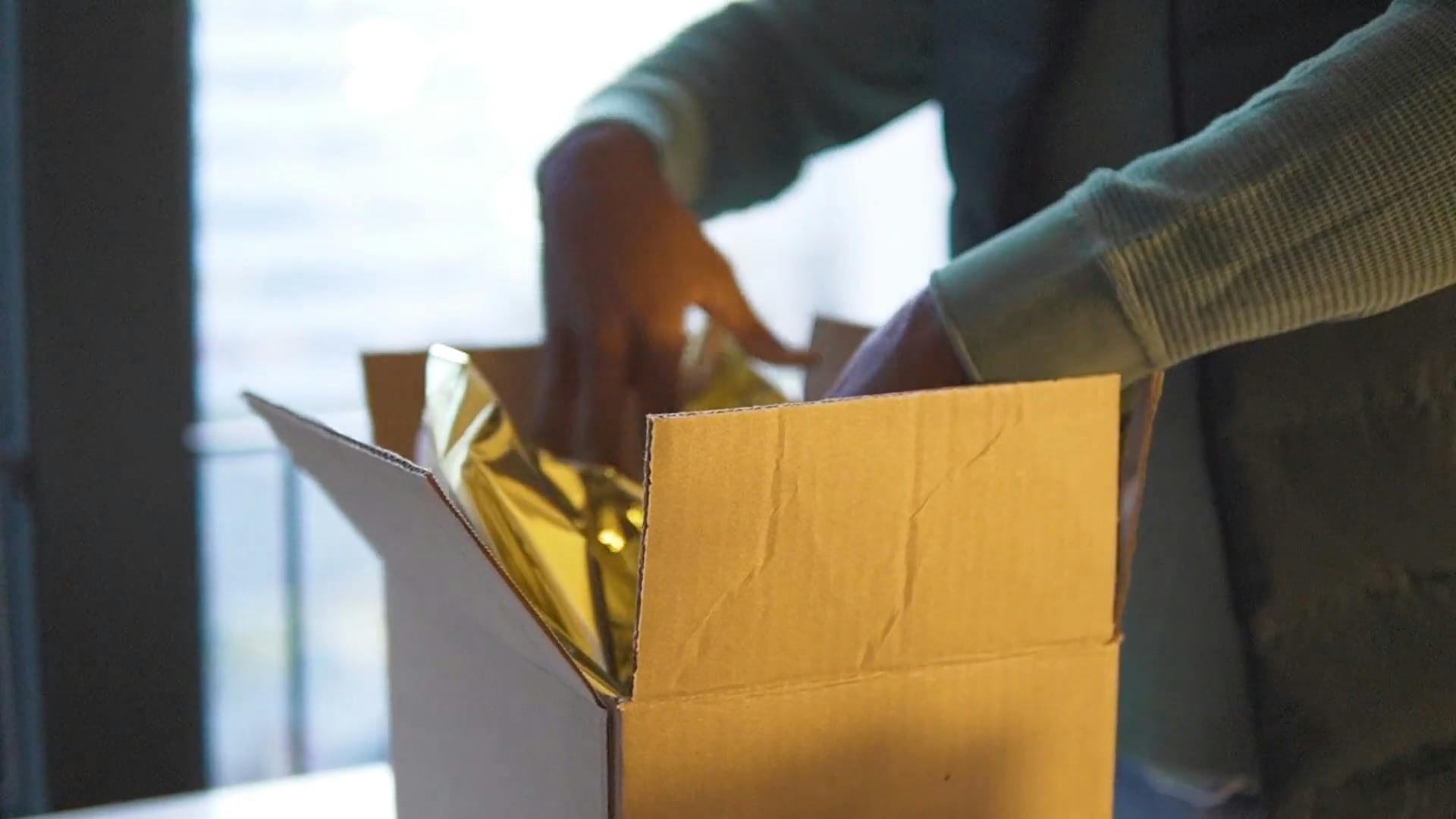 A Person Packing a Box for Shipment Free Stock Video Footage, Royalty ...