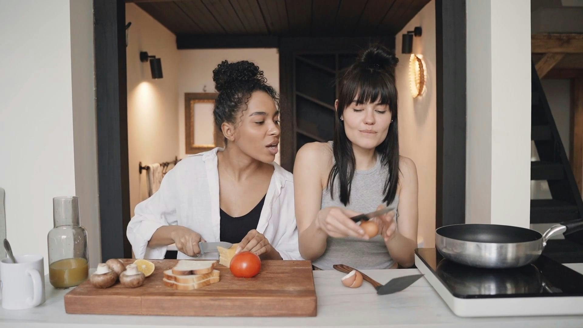 Women Cooking in the Kitchen · Free Stock Video