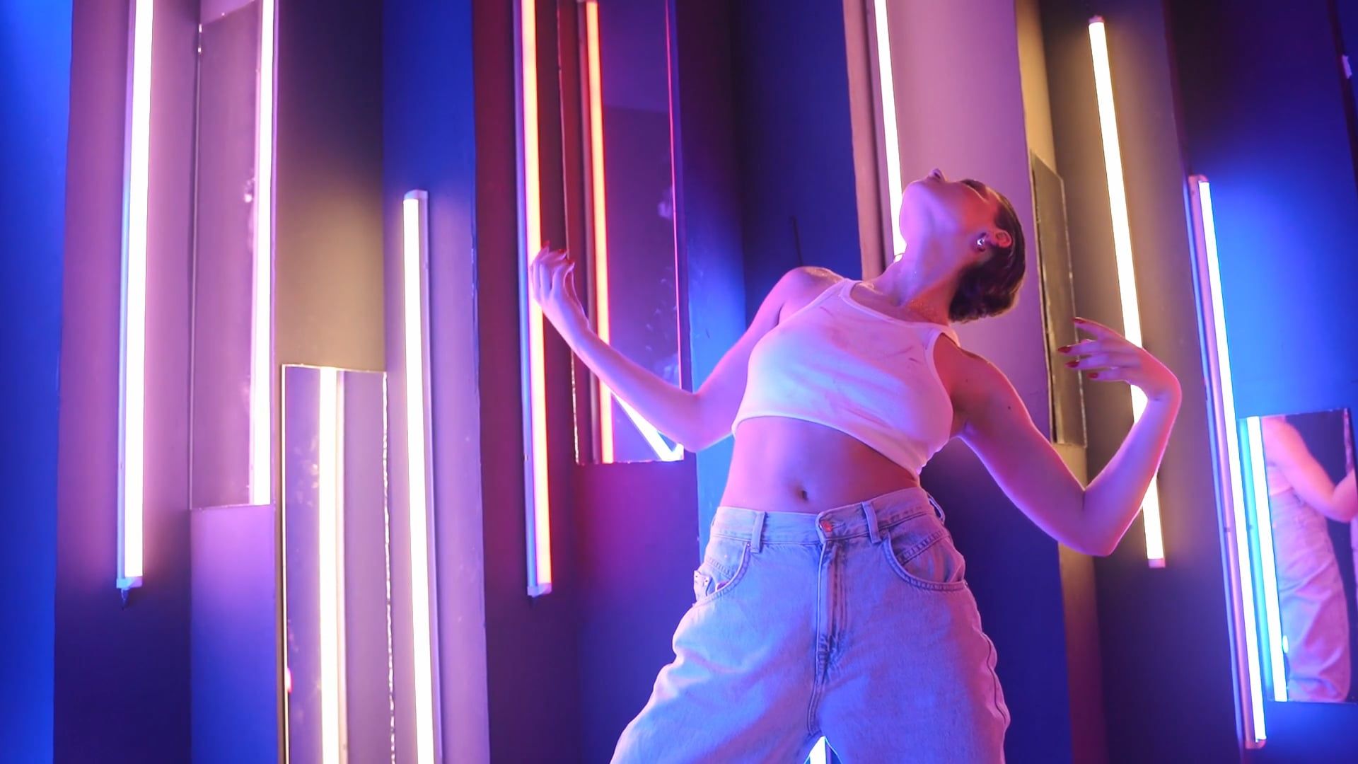 Woman with Short Hair Dancing · Free Stock Video