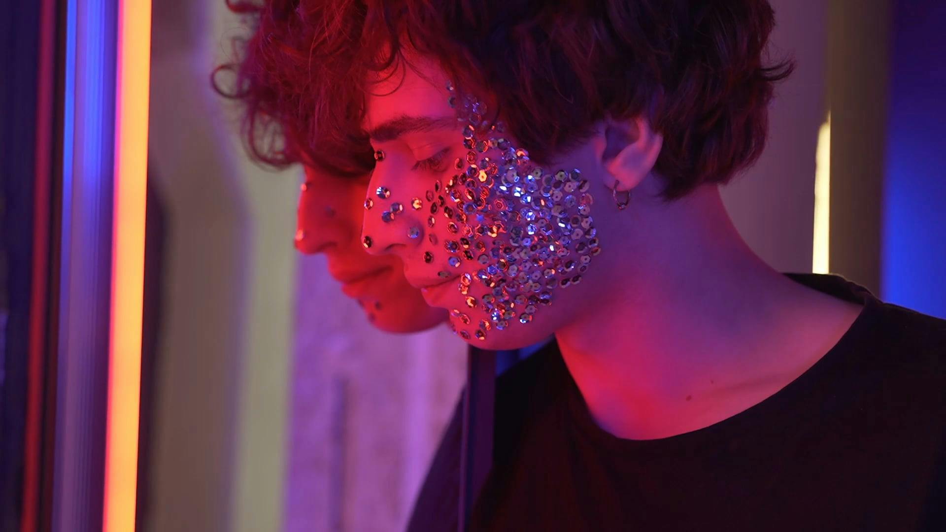 Man with a Sequin Makeup Free Stock Video Footage, Royalty-Free 4K & HD ...