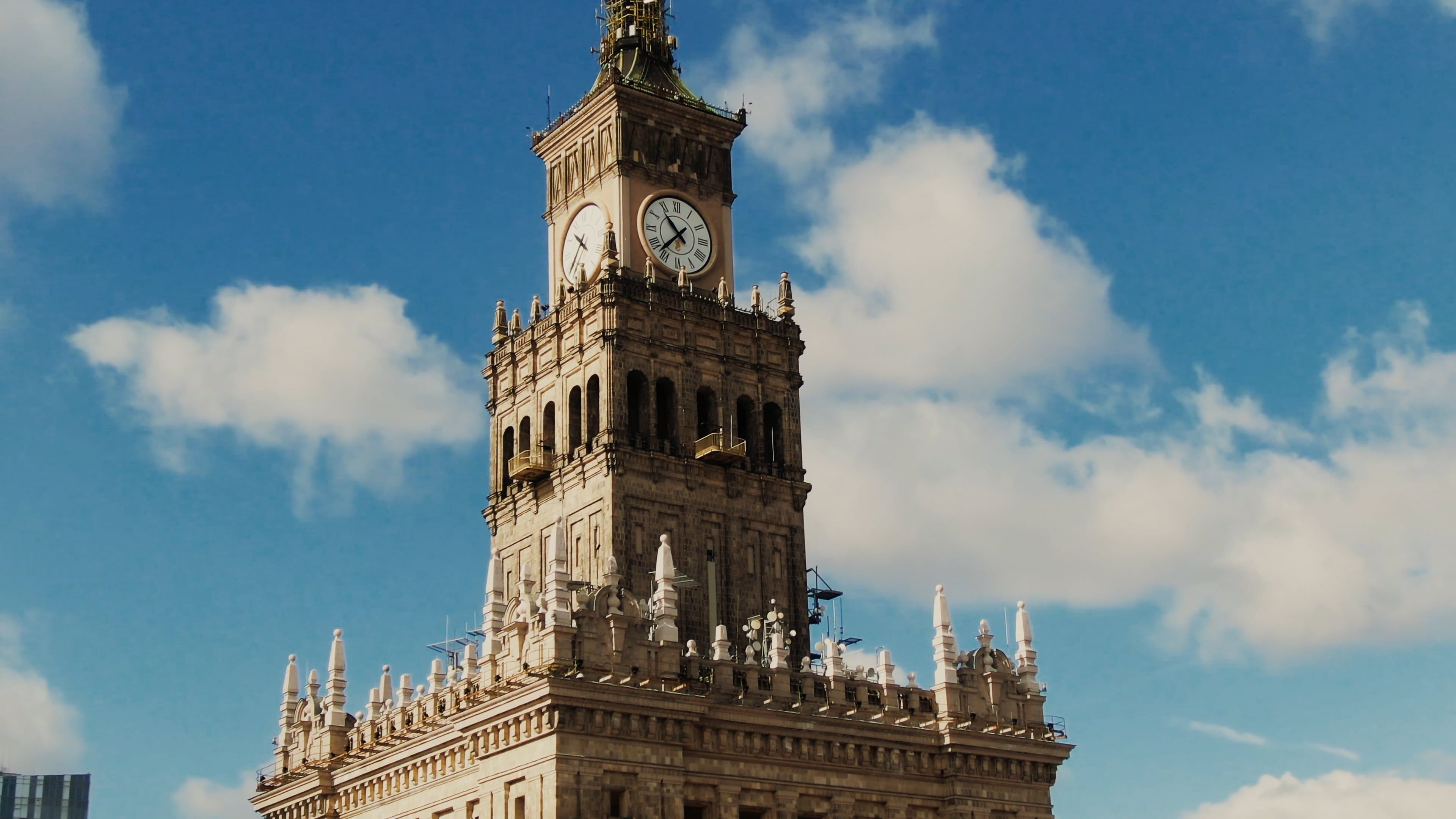The Clock Tower Of The Palace Of Culture And Science Building · Free ...