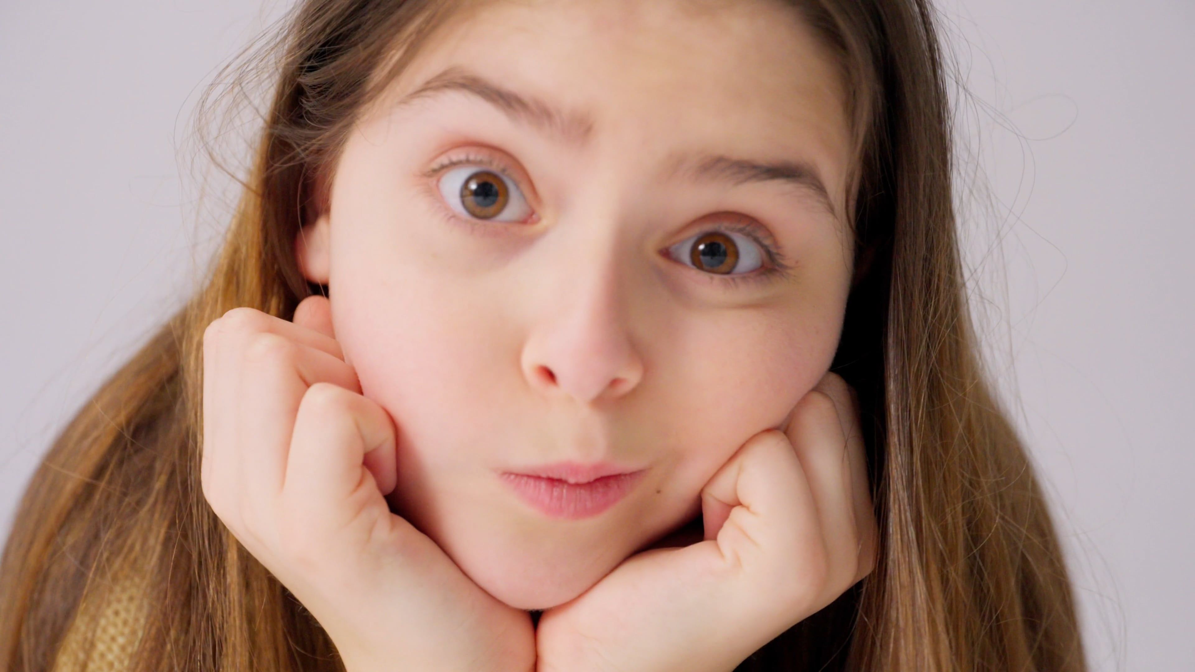 Girl Doing Facial Expressions · Free Stock Video