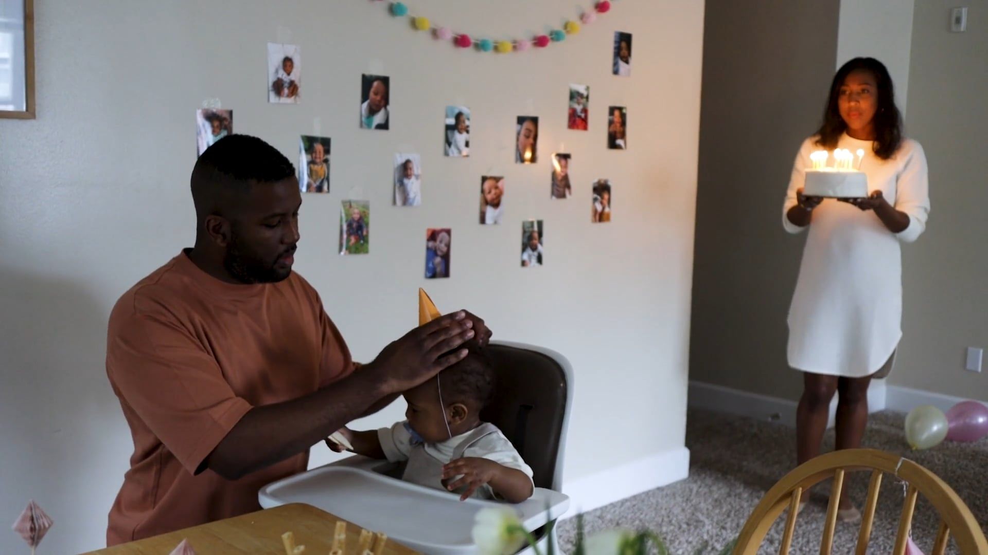 A Woman Bringing a Cake into the Table Free Stock Video Footage ...
