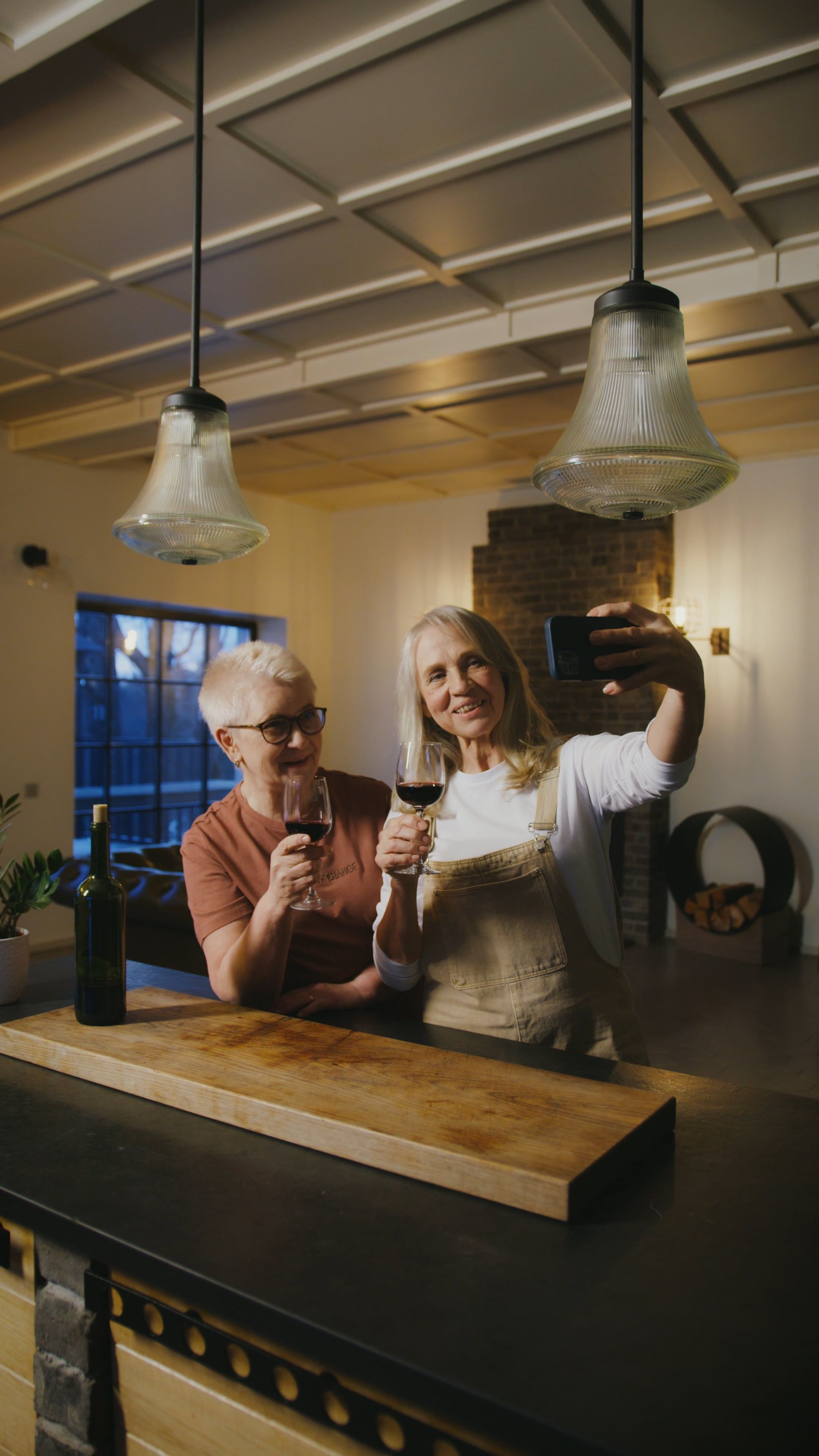 Women having Wine While on a Video Call Free Stock Video Footage ...