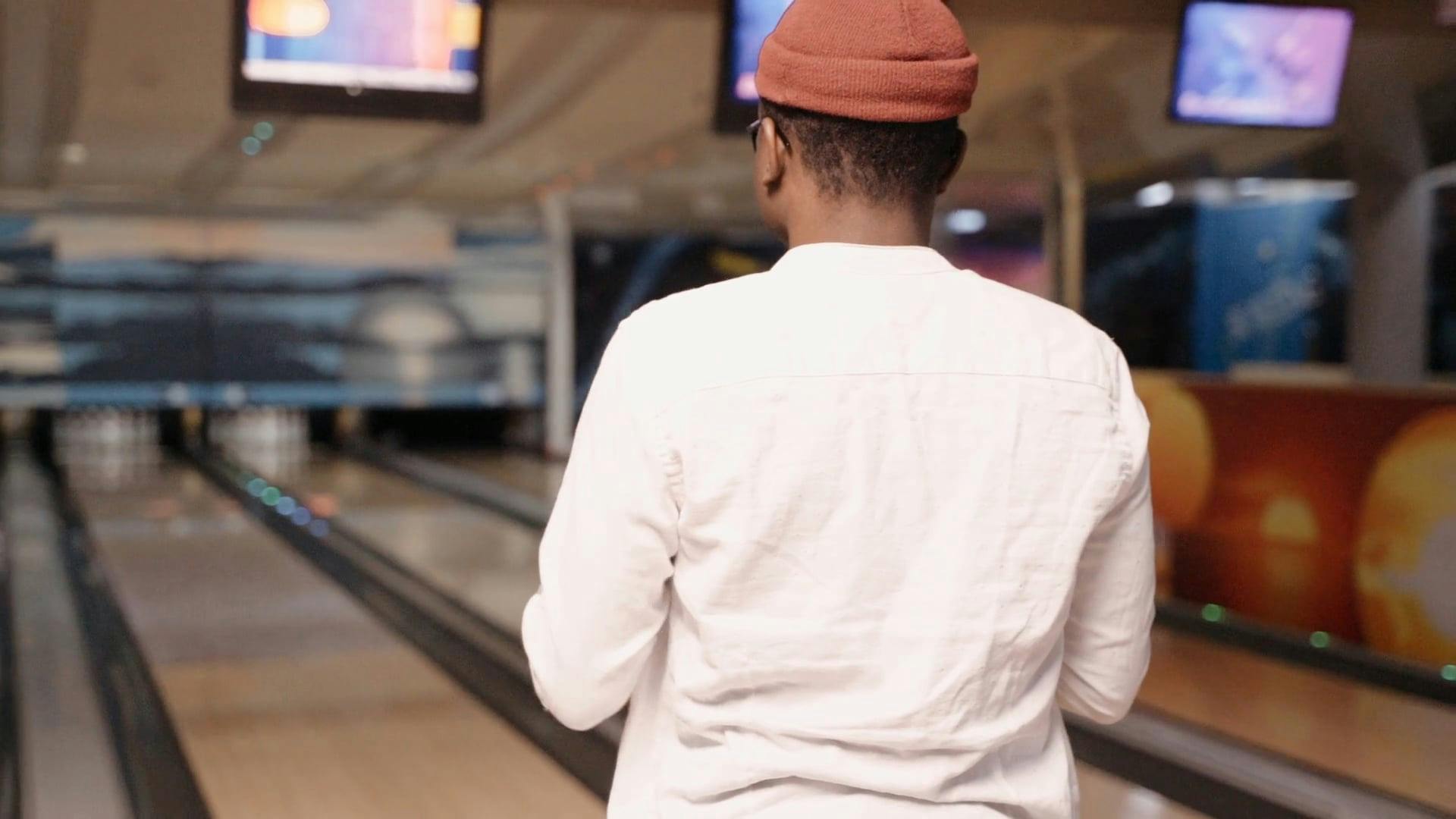 Back View Of Man Playing Bowling Free Stock Video Footage, Royalty-Free ...