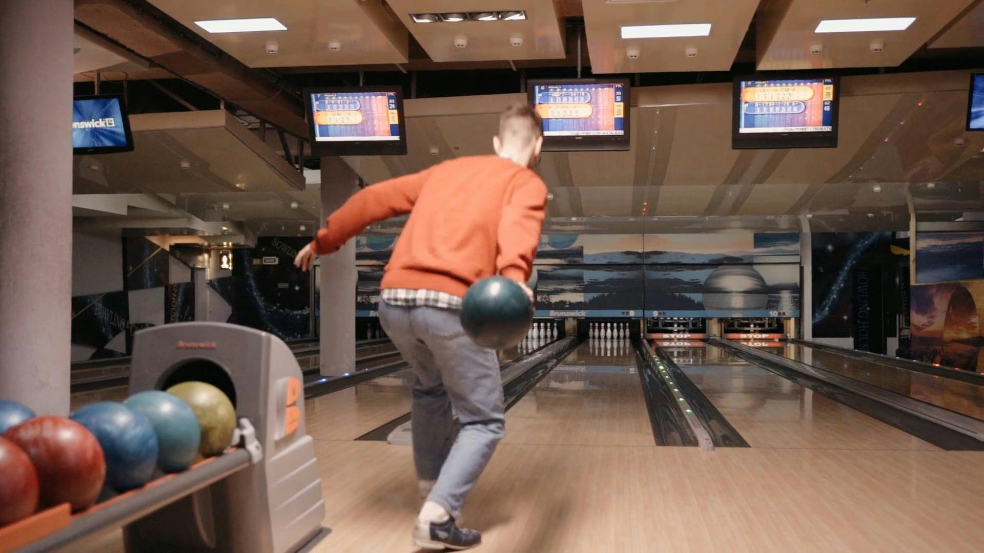 A Man and Woman Playing Bowling Free Stock Video Footage, Royalty-Free ...