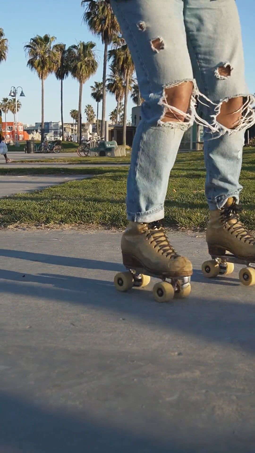 Person Doing Roller Skates Tricks Free Stock Video Footage, Royalty ...