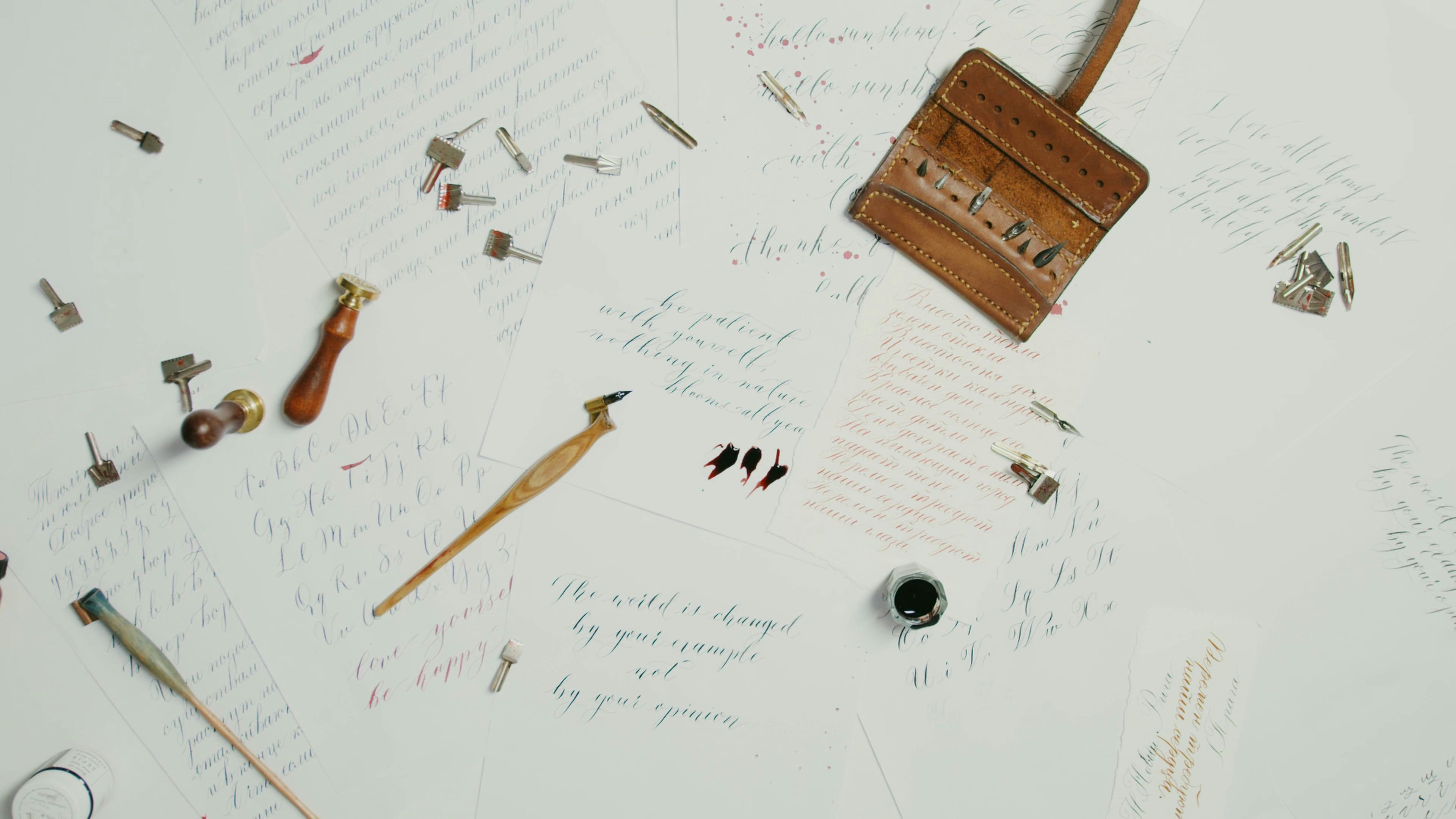 Overhead Shot of a Person Placing a Dropper on Papers Free Stock Video ...