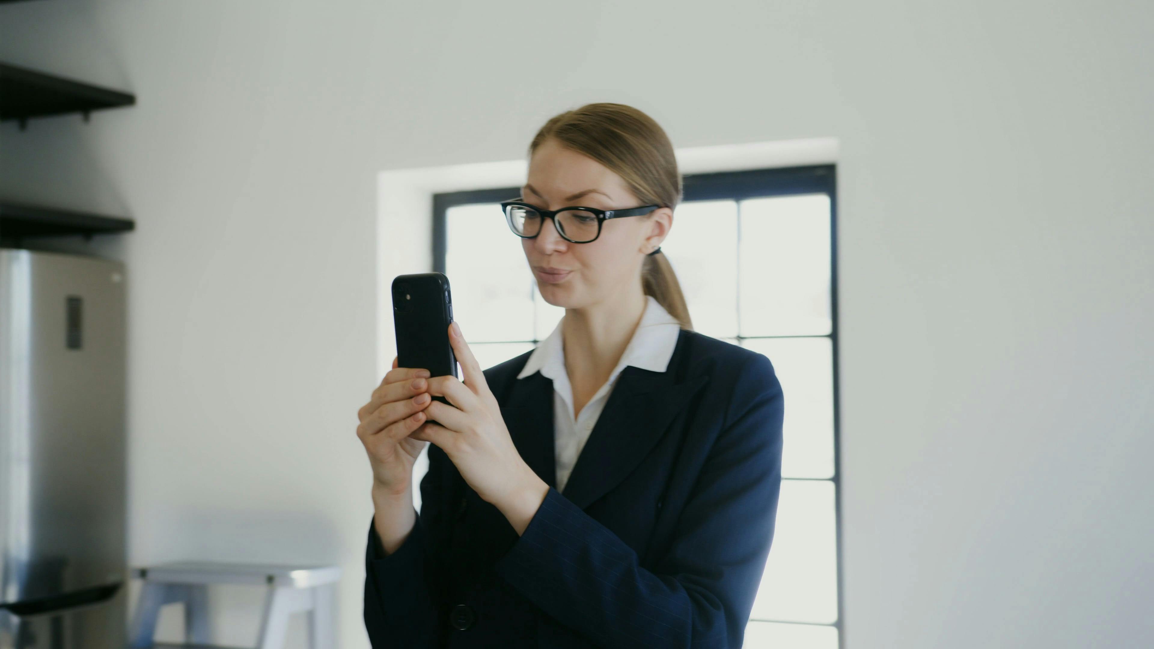 Woman Video Calling inside House Free Stock Video Footage, Royalty-Free ...