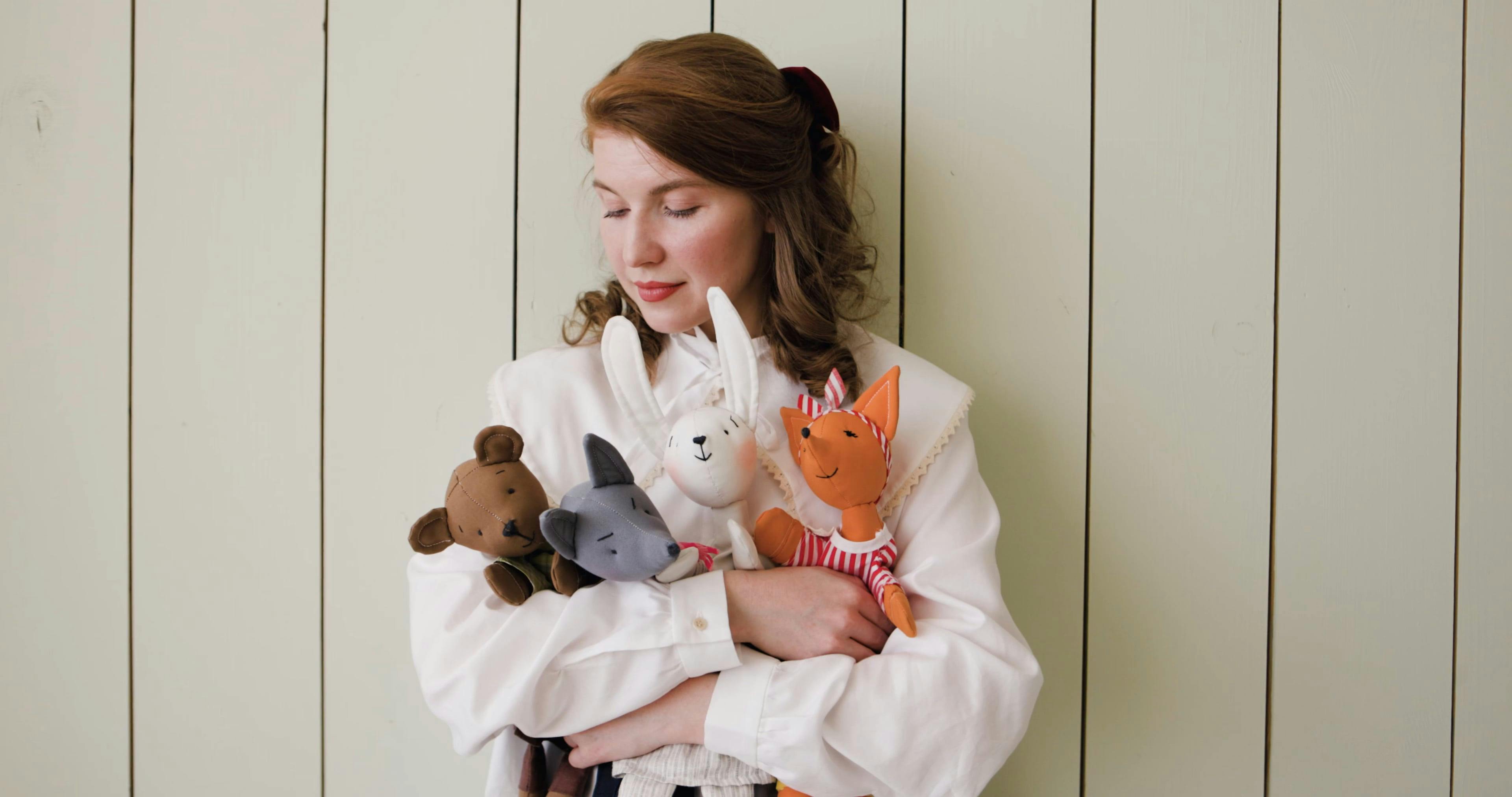 Woman Hugging Her Puppets Free Stock Video Footage, Royalty-Free 4K ...