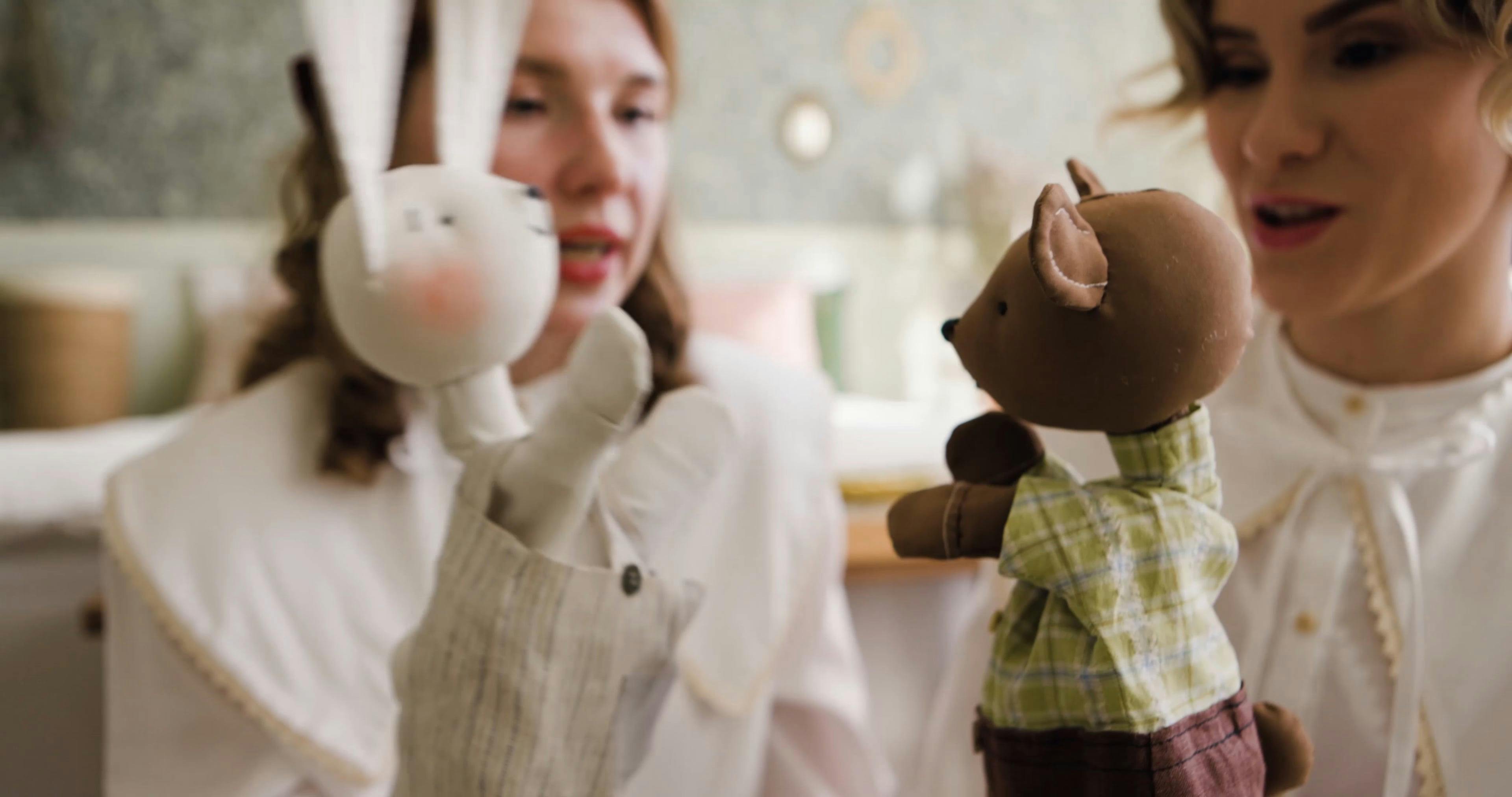 Women Doing a Puppet Show Free Stock Video Footage, Royalty-Free 4K ...