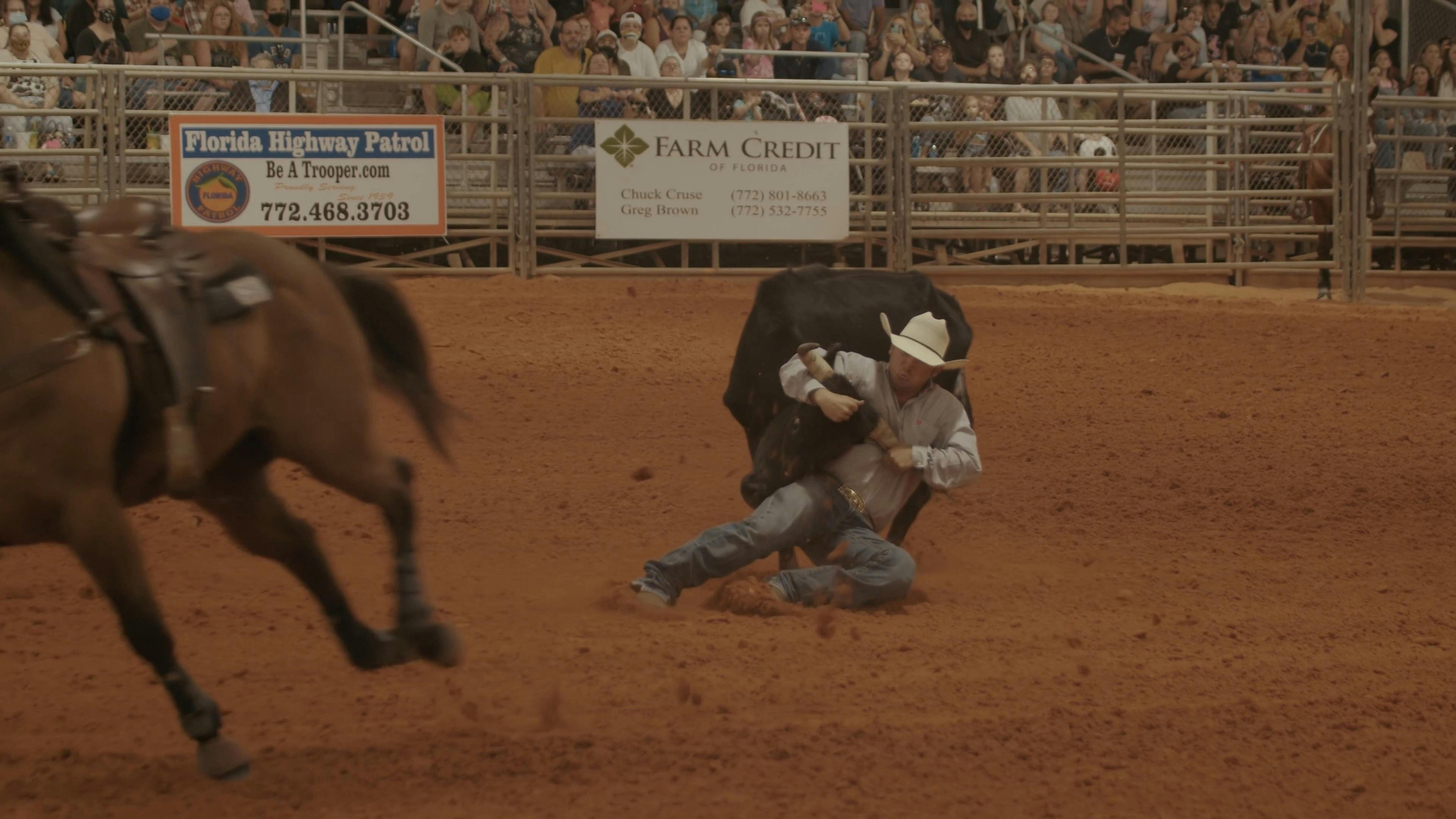 Man Bull Riding · Free Stock Video