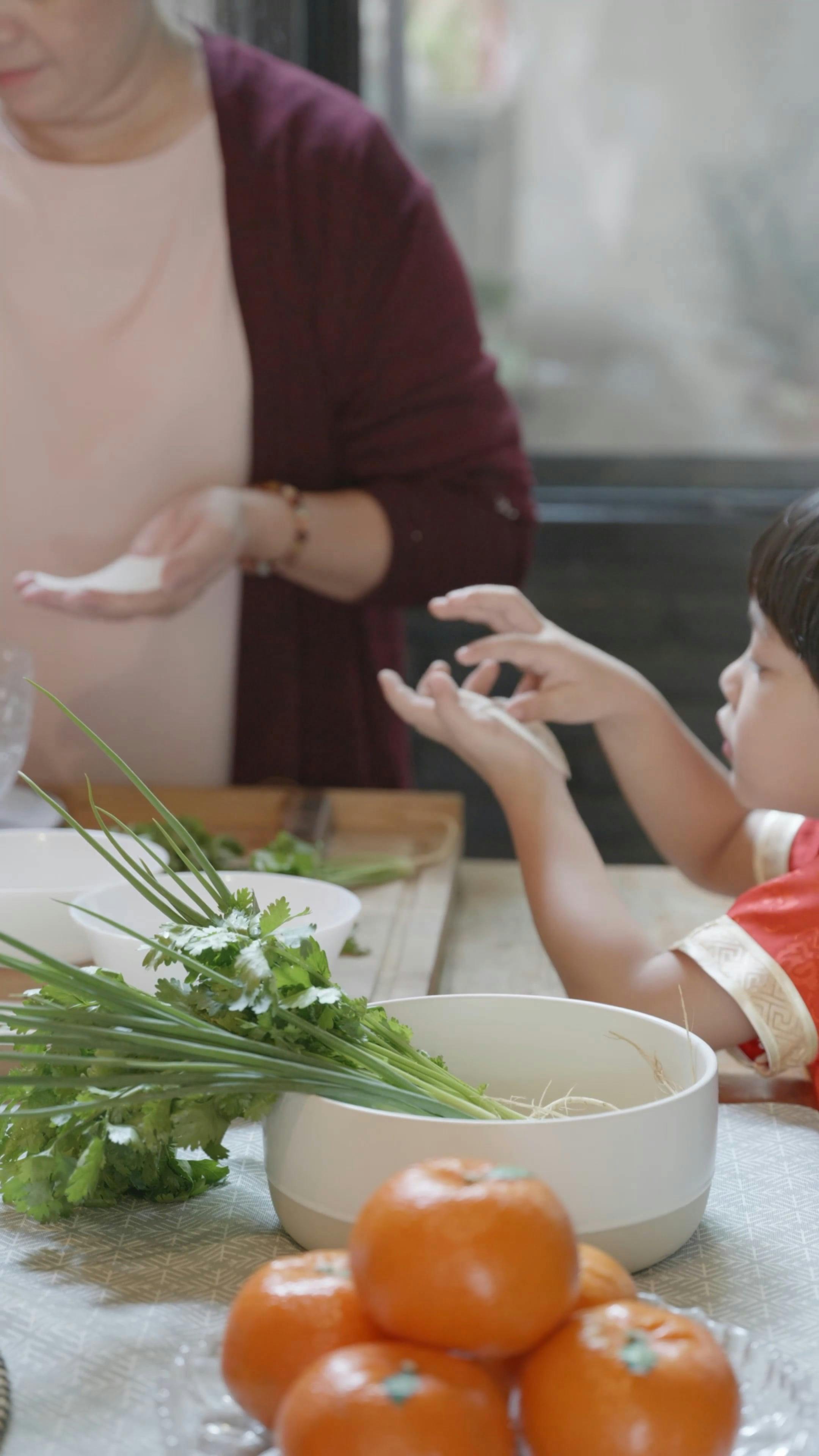 Little Kid Trying to Make Dumpling Free Stock Video Footage, Royalty ...