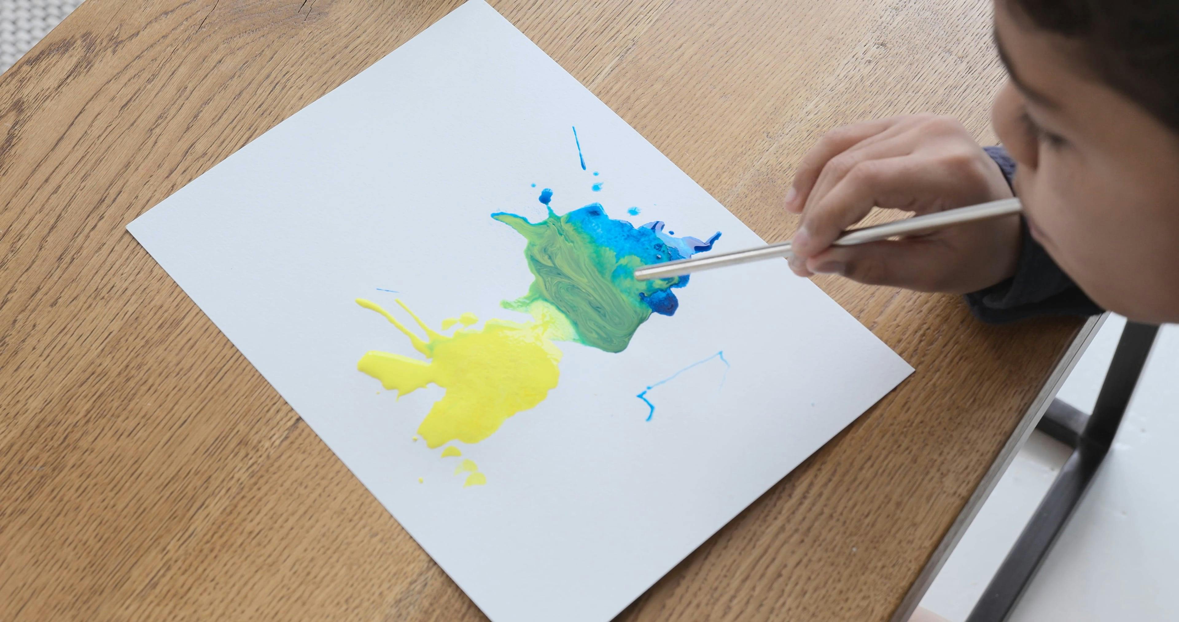 Kid Making Art Free Stock Video Footage, Royalty-Free 4K & HD Video Clip